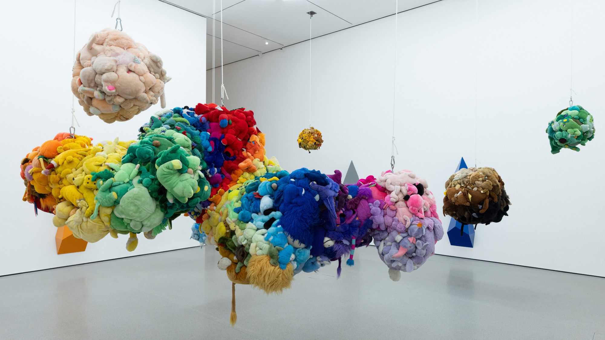 Installation view of the gallery "Mike Kelley’s Deodorized Central Mass ...