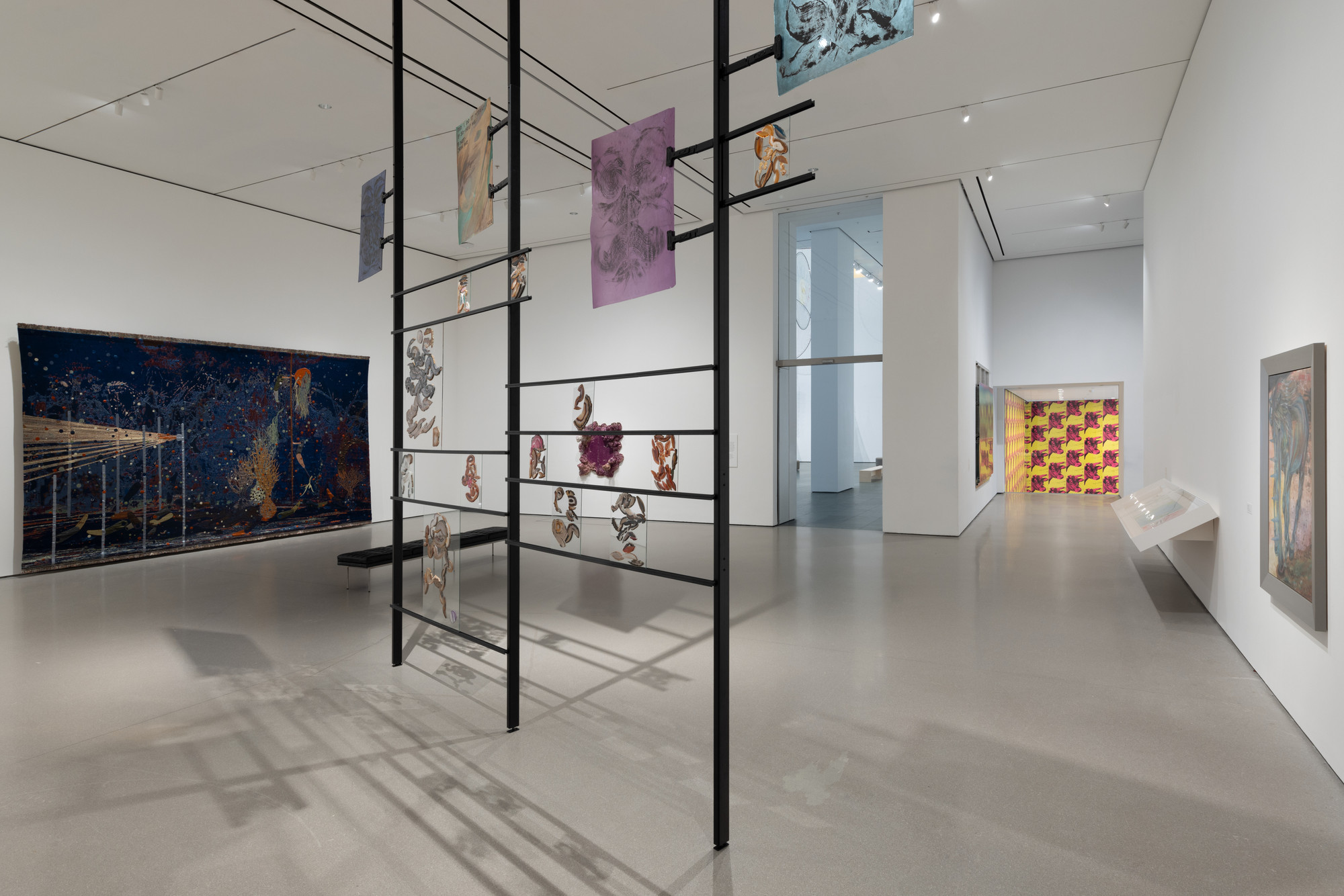 Installation view of the gallery "Clandestine Knowledge” in the ...