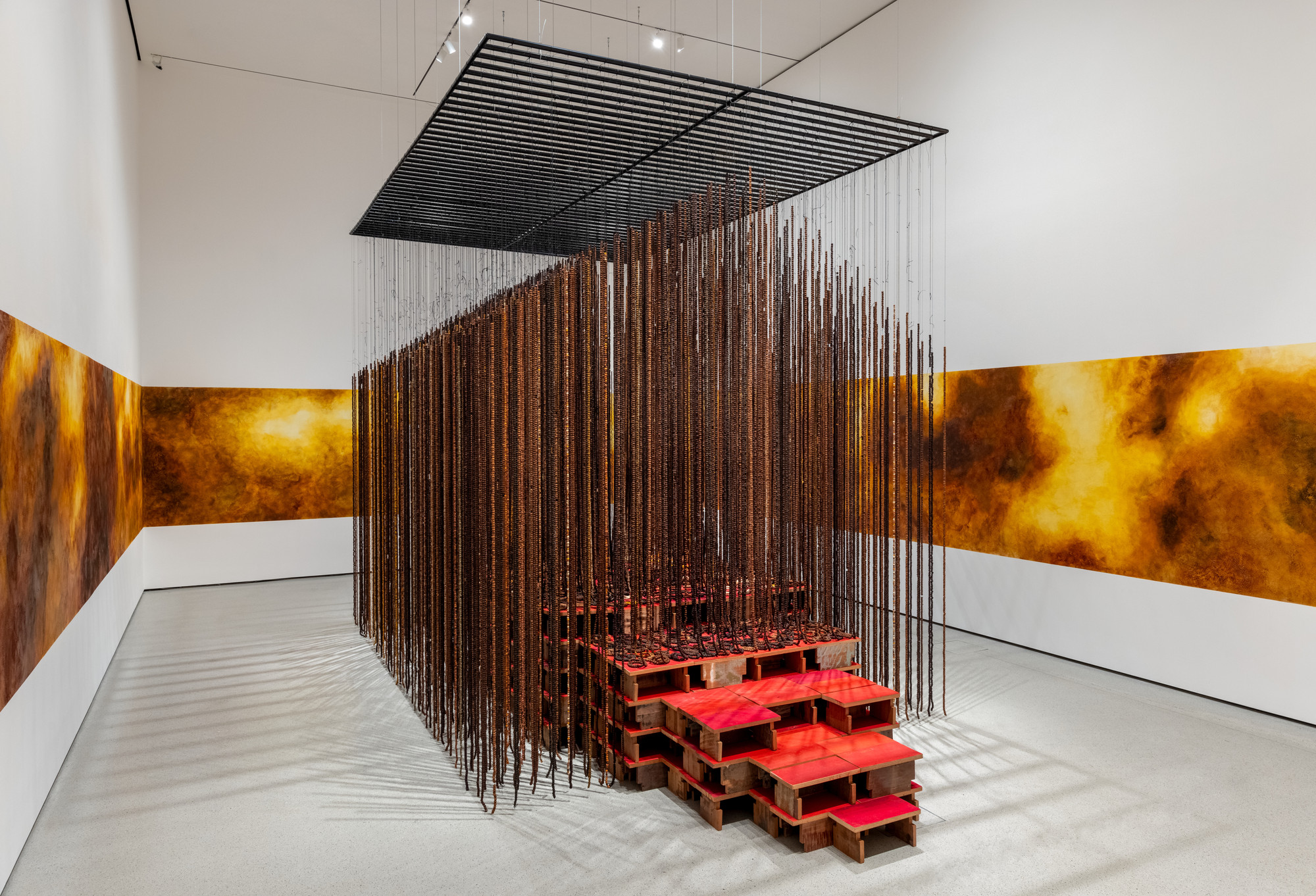 Installation view of the gallery "Montien Boonma's House of Hope” in ...