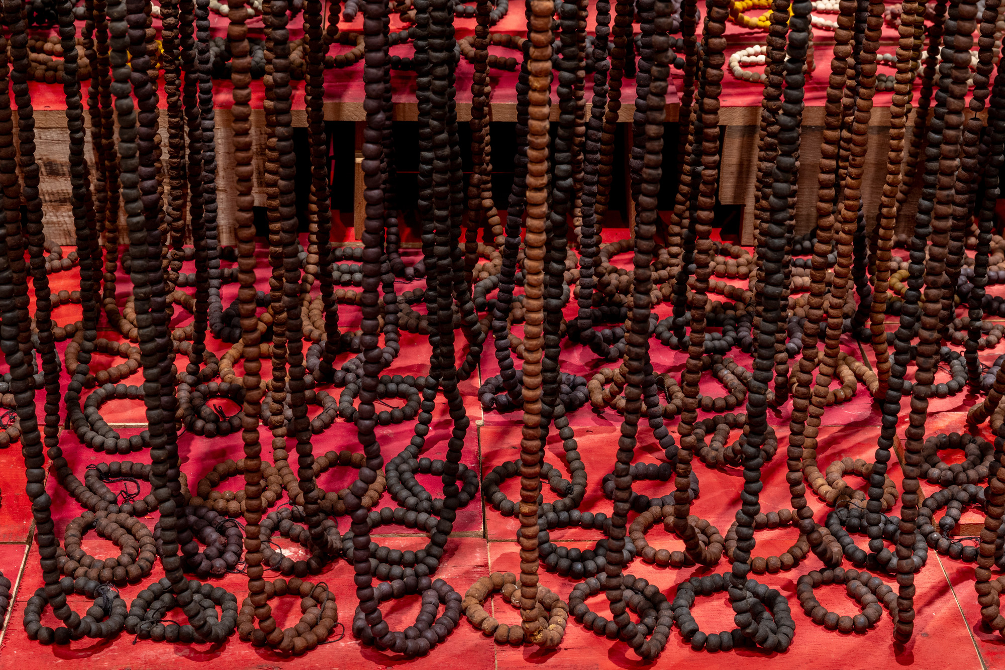 Installation view of the gallery "Montien Boonma's House of Hope” in ...