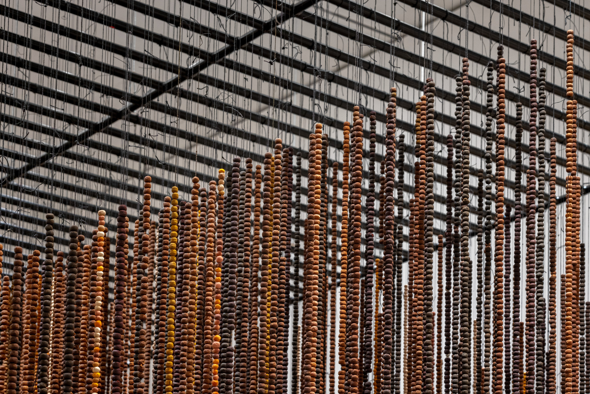 Installation view of the gallery "Montien Boonma's House of Hope” in ...