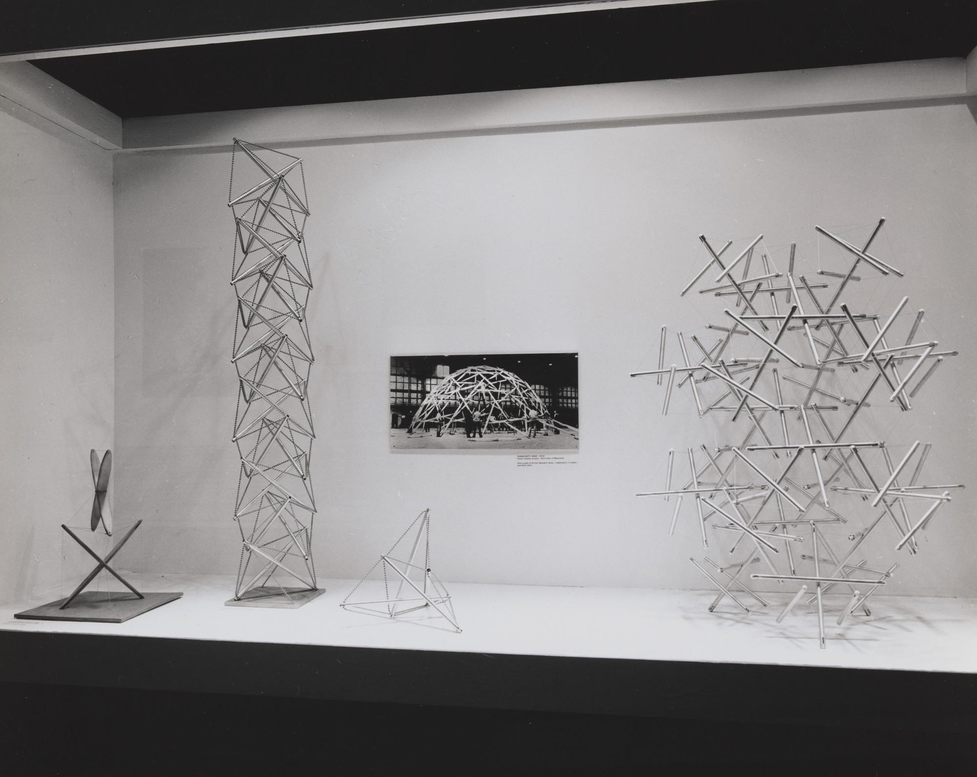 Installation view of the exhibition "Buckminster Fuller" | MoMA