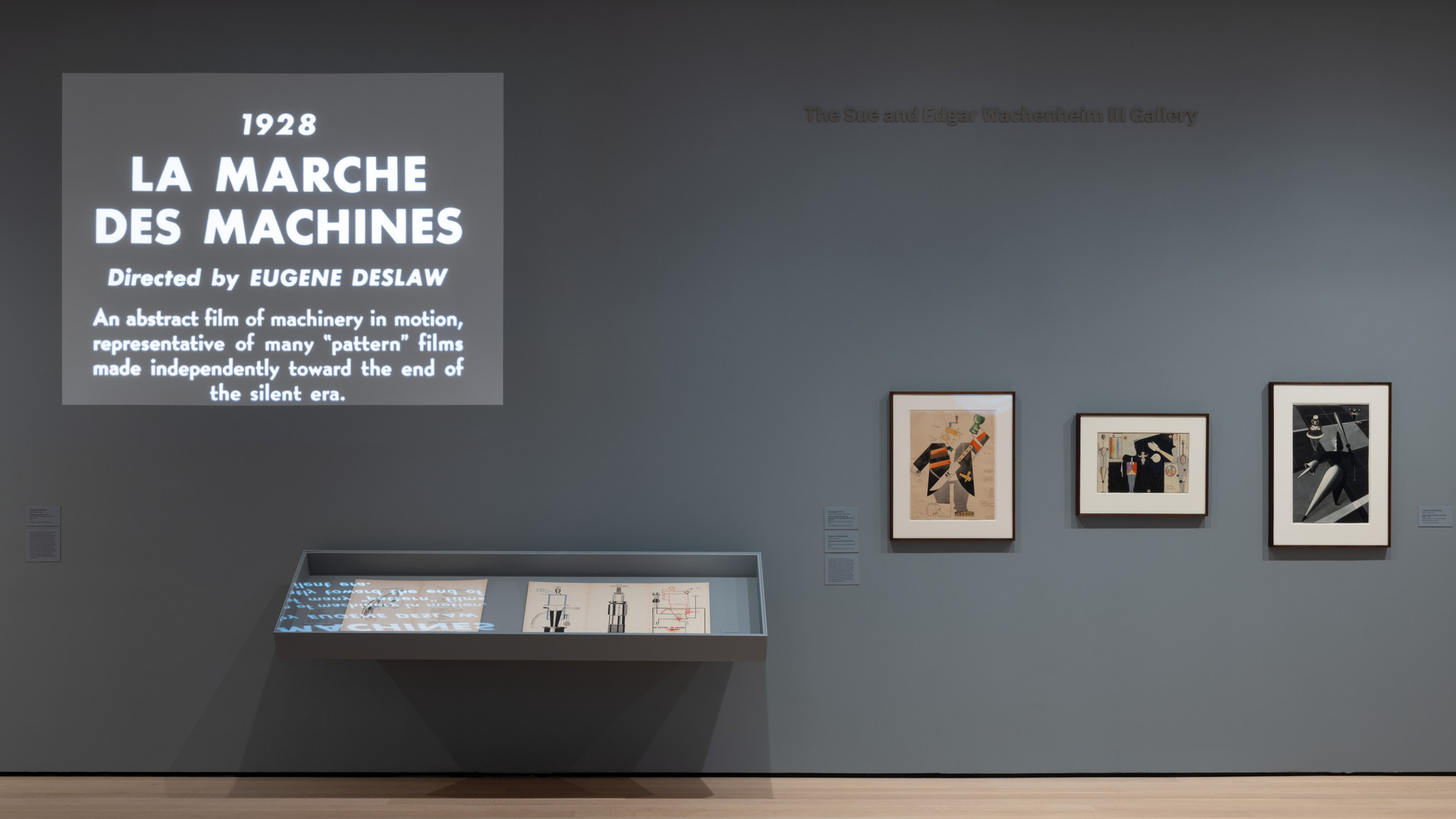 Installation view of the gallery “Living in the Age of the Machine” in ...