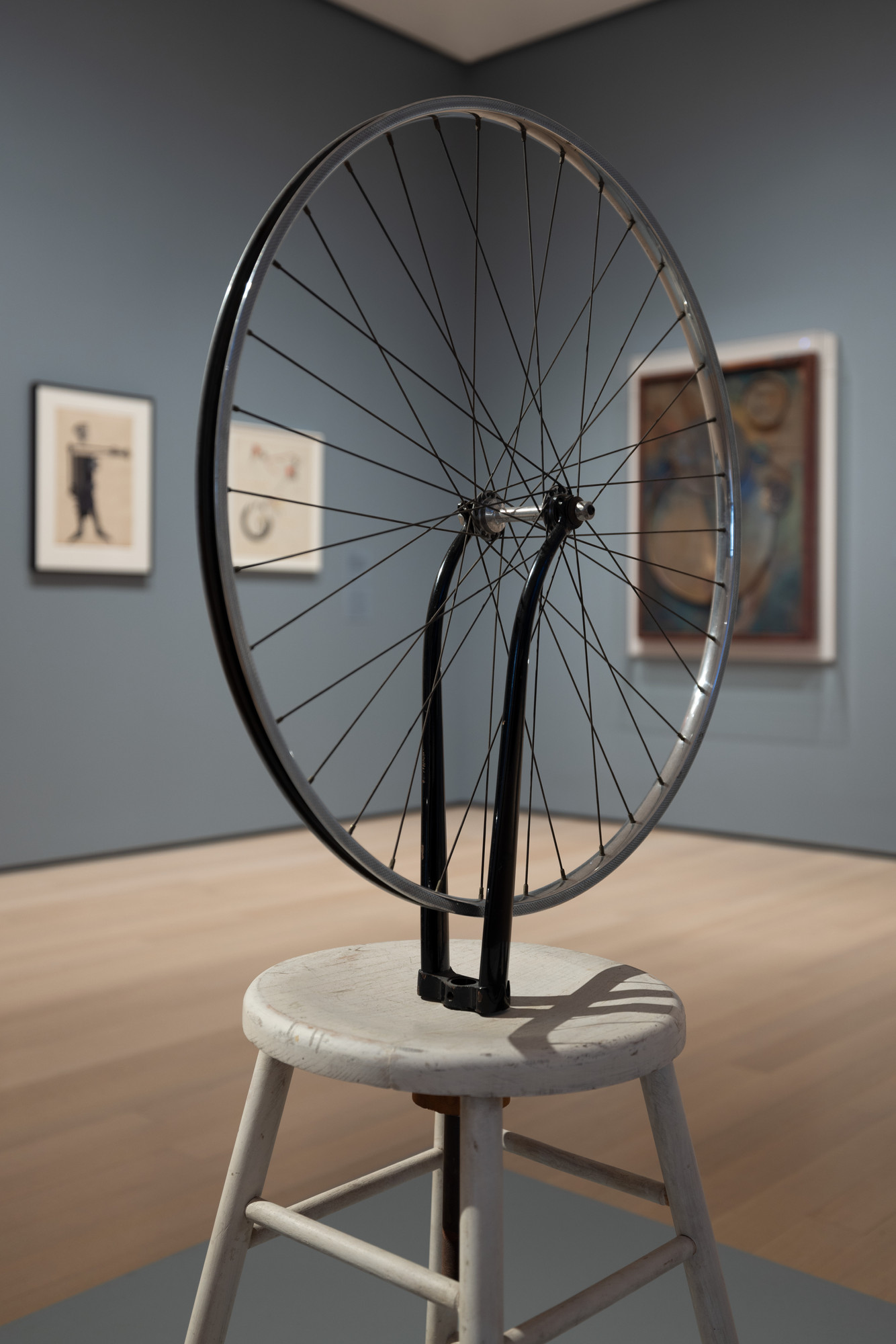 Installation view of the gallery “Living in the Age of the Machine” in ...