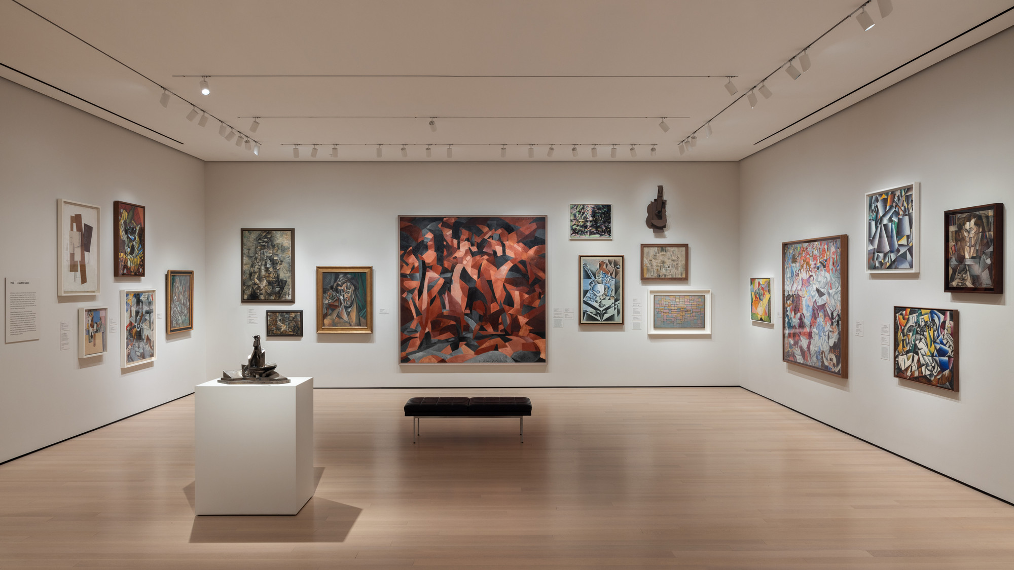 Installation view of the gallery “A Cubist Salon” in the exhibition ...