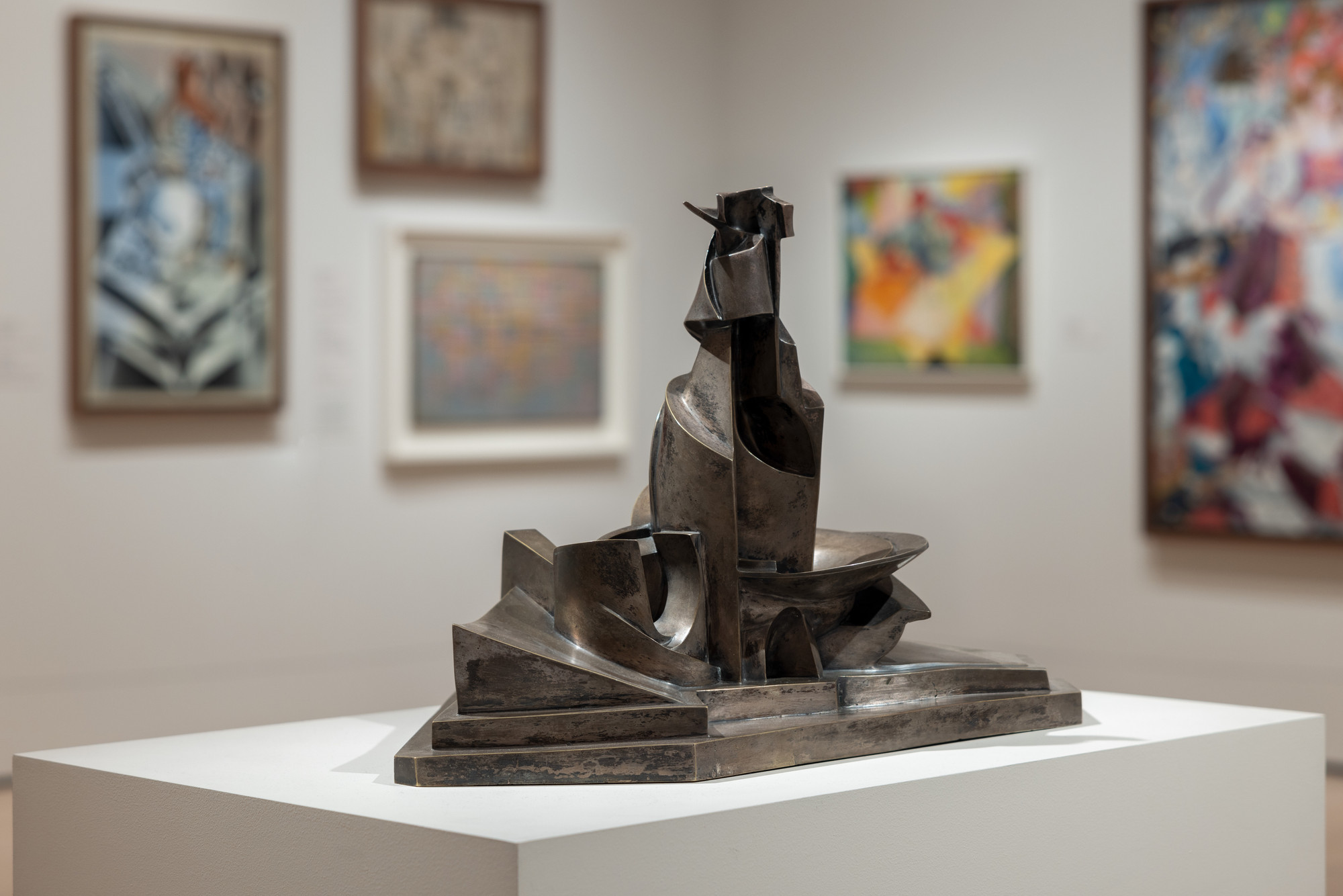 Installation view of the gallery “A Cubist Salon” in the exhibition ...