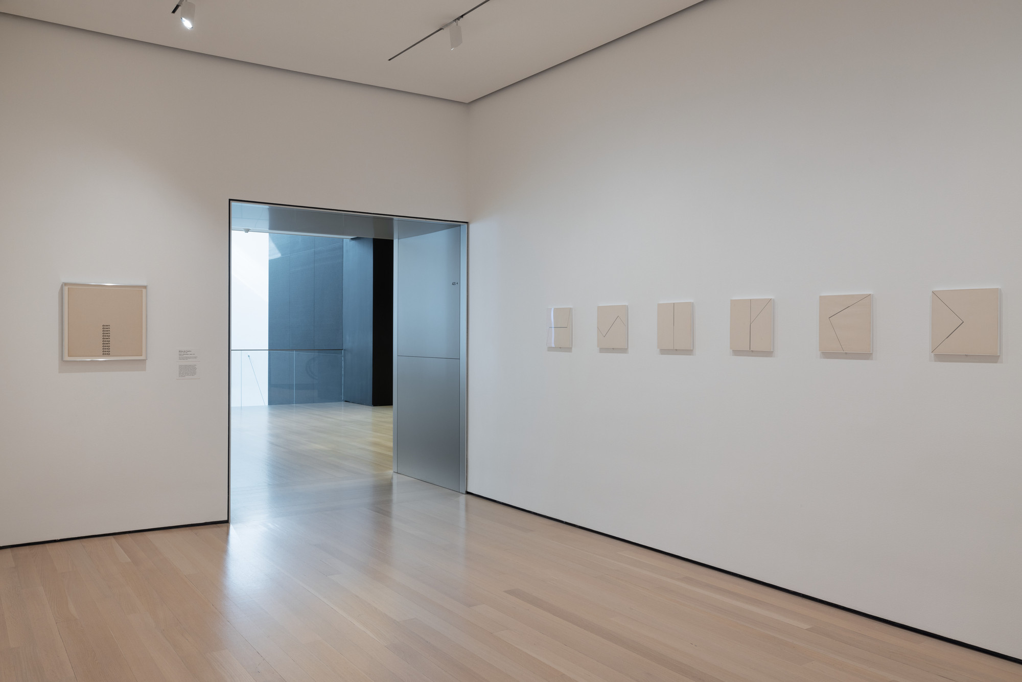 Installation view of the gallery “Visible Idea” in the exhibition ...