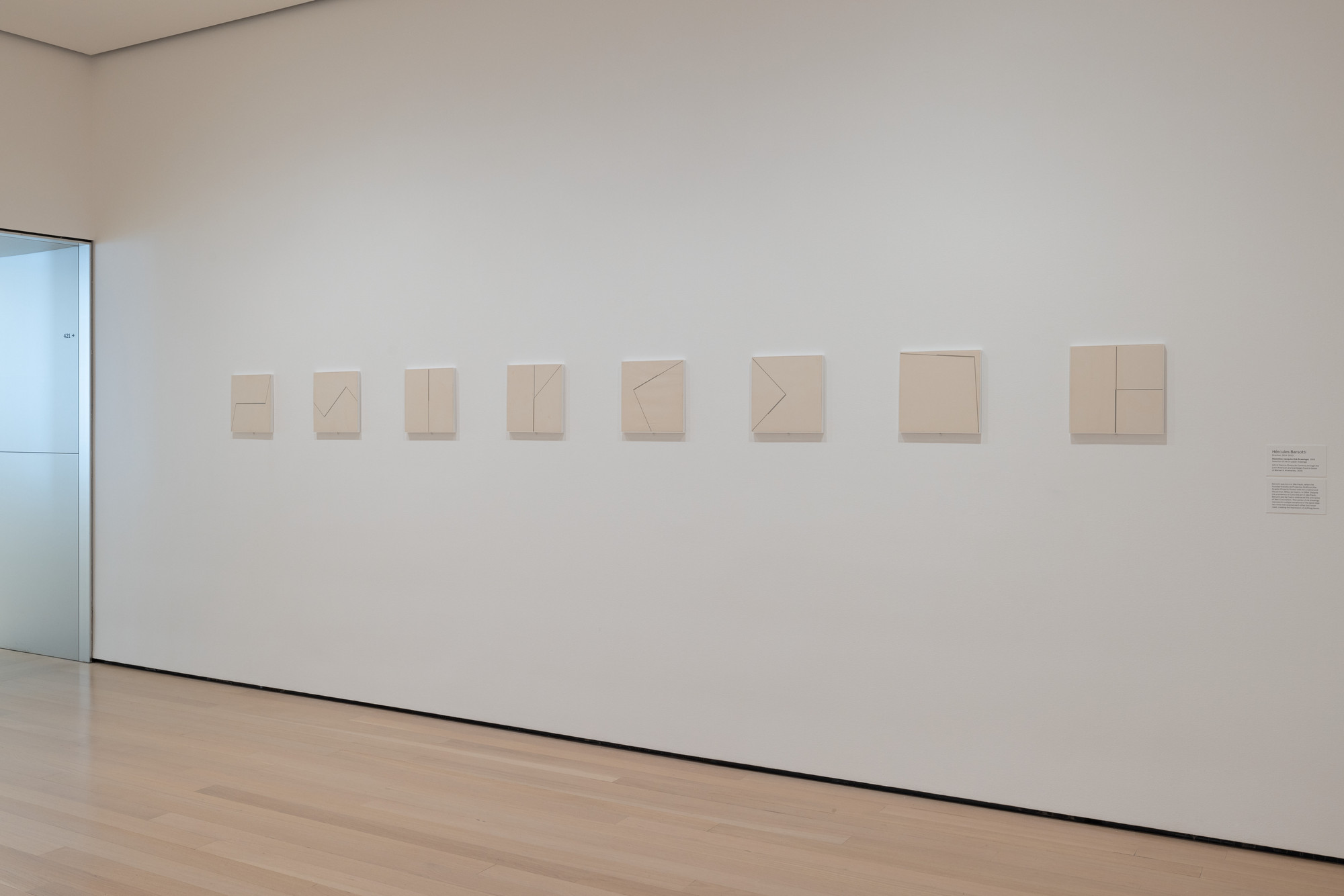 Installation view of the gallery “Visible Idea” in the exhibition ...