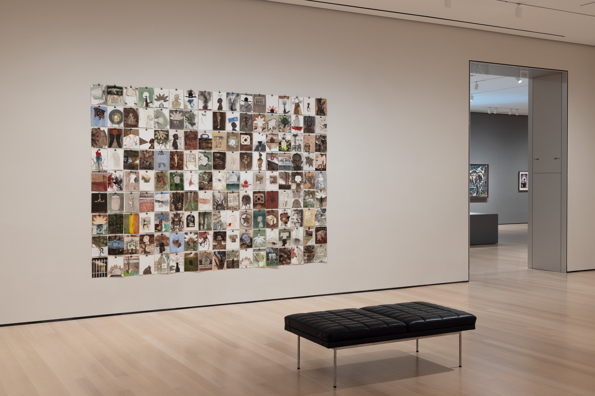 Installation view of the gallery “Jacob Lawrence and Christopher Cozier ...