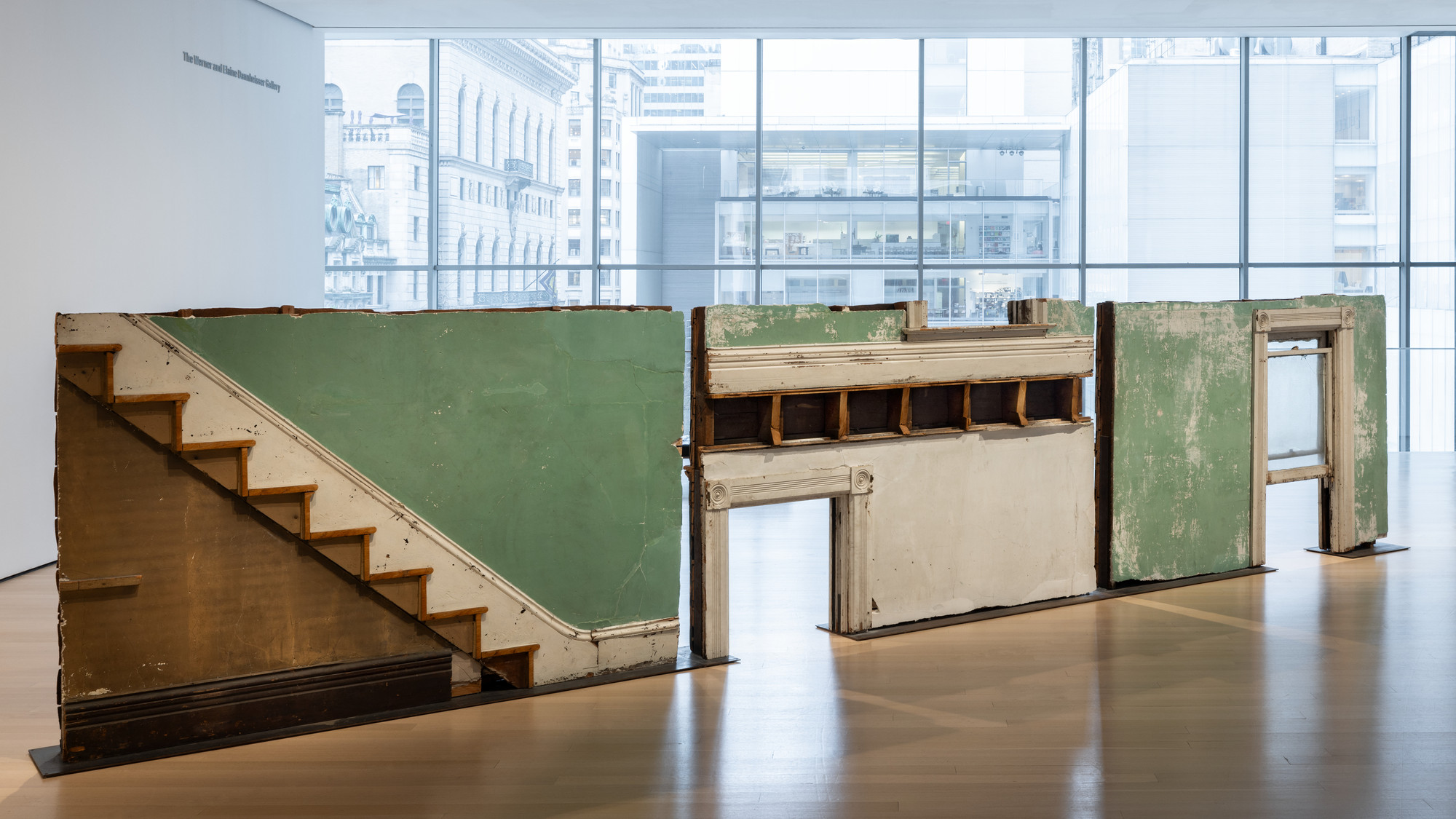 Installation view of the gallery “Trisha Brown / Gordon Matta-Clark” in ...