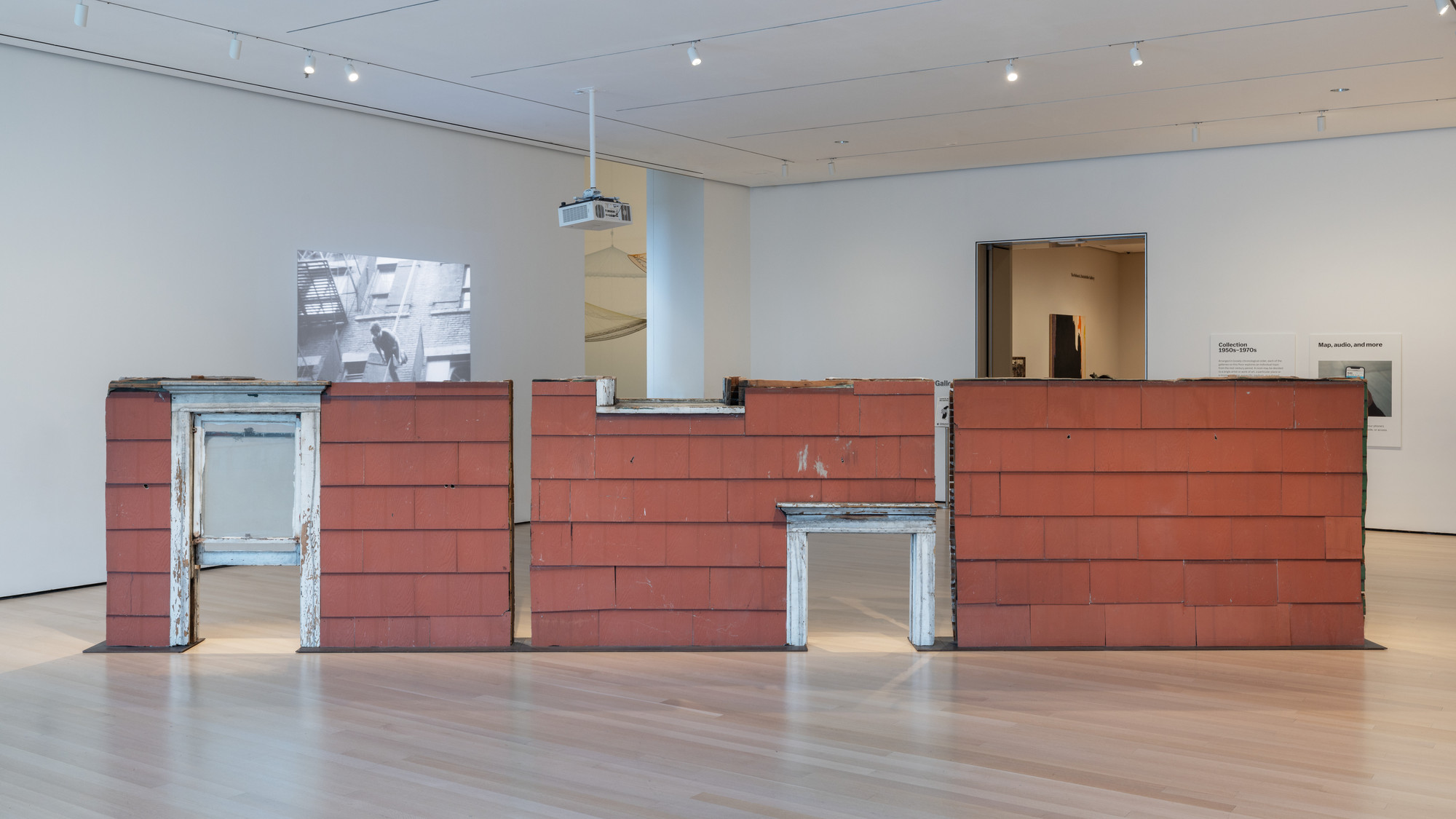 Installation view of the gallery “Trisha Brown / Gordon Matta-Clark” in ...