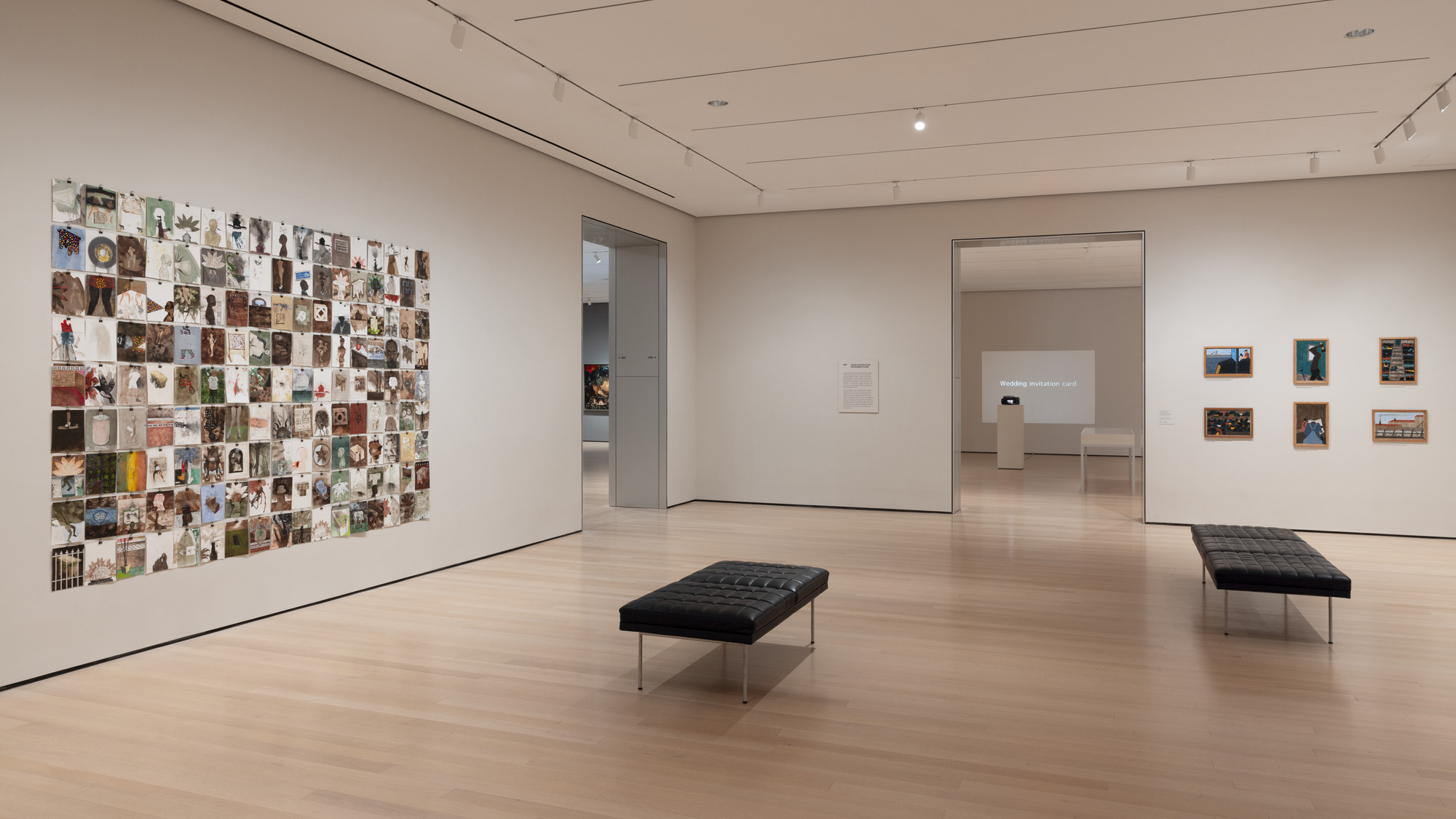 Installation view of the gallery “Jacob Lawrence and Christopher Cozier ...