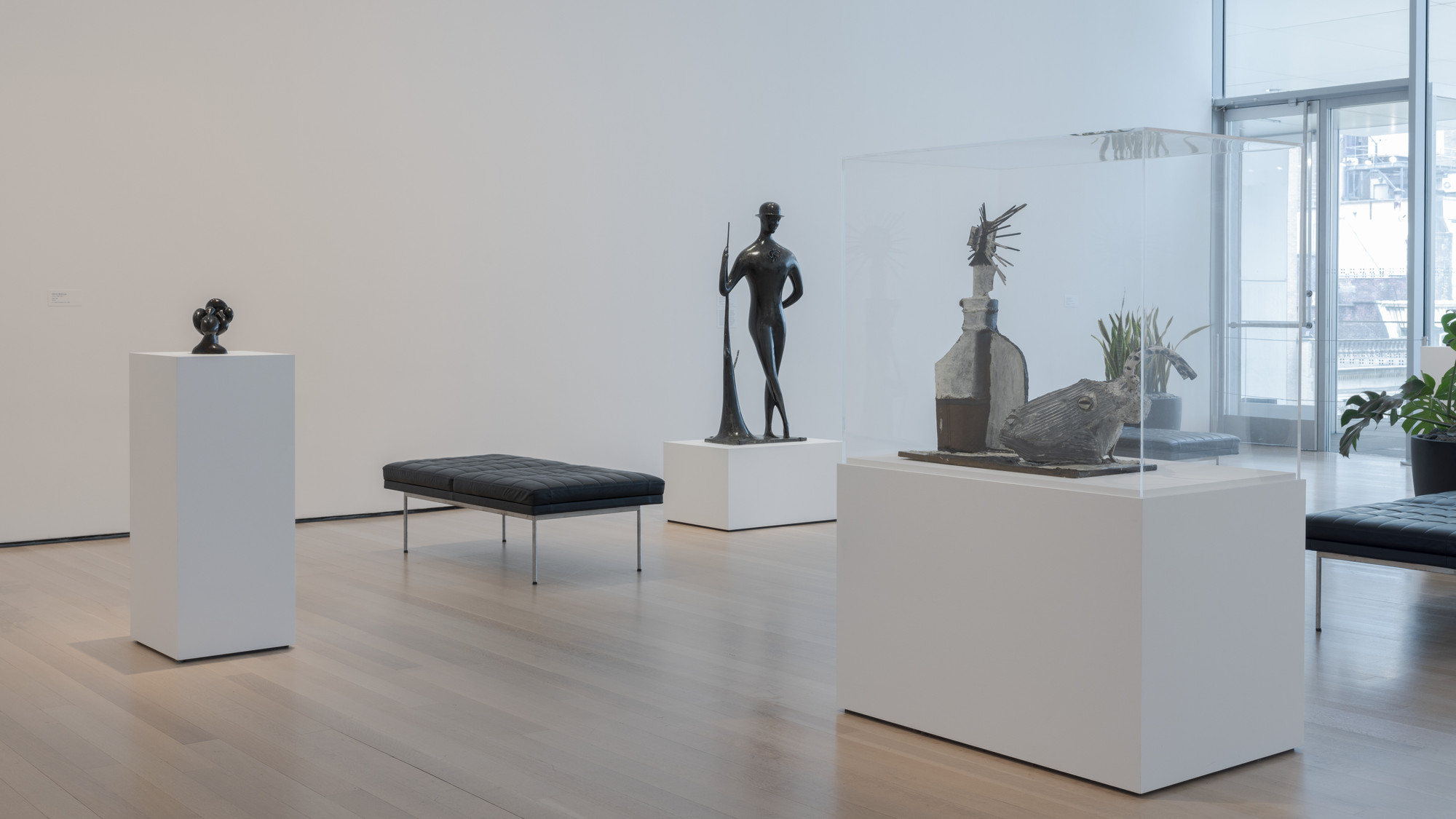 Installation view of the gallery "Six Sculptures" in the exhibition ...