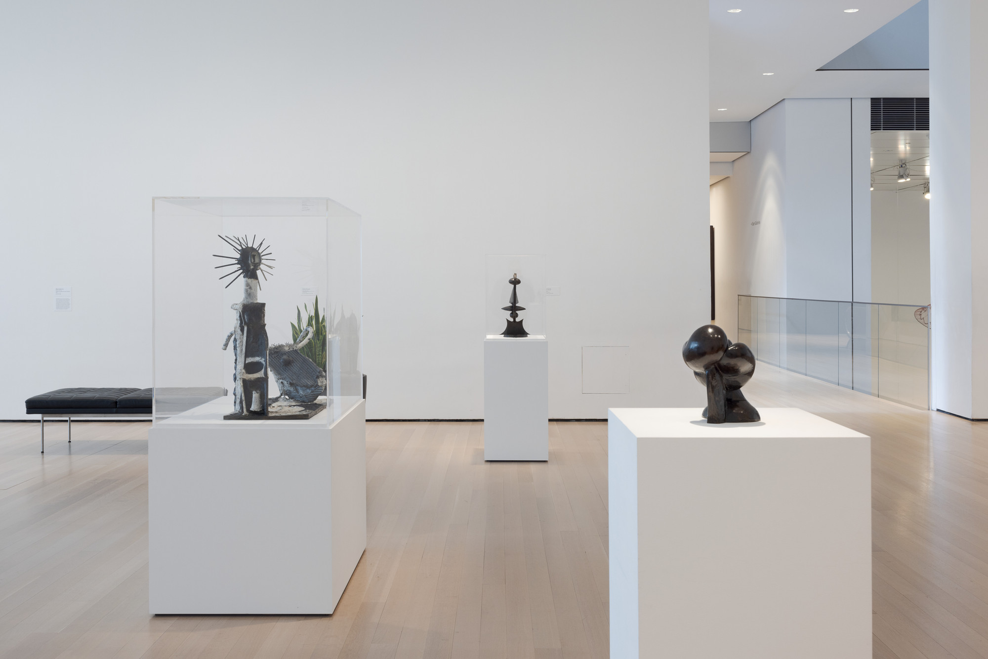 Installation view of the gallery "Six Sculptures" in the exhibition ...