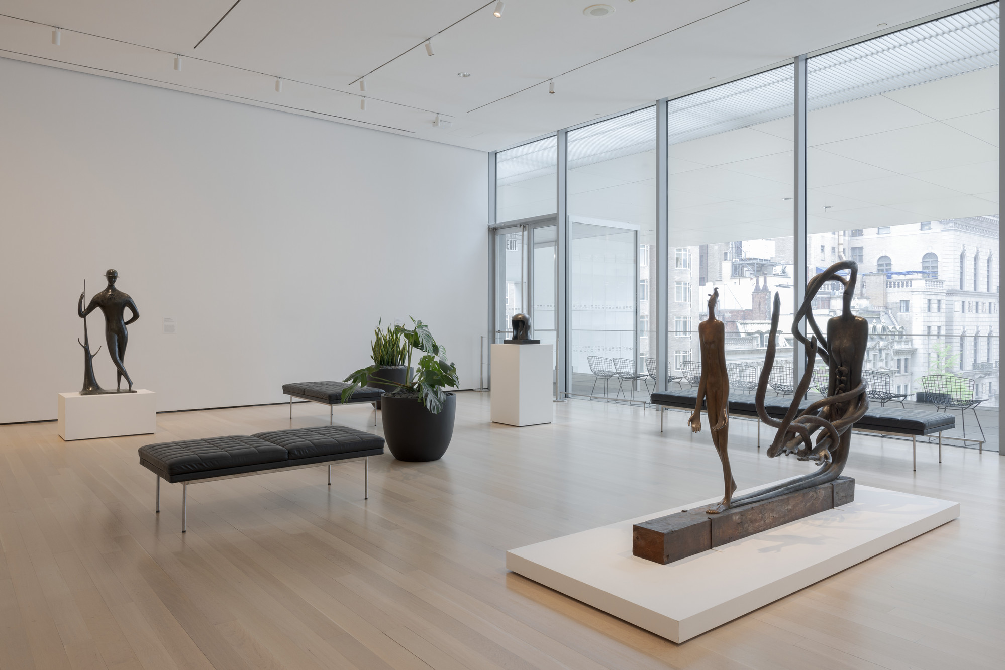 Installation view of the gallery "Six Sculptures" in the exhibition ...