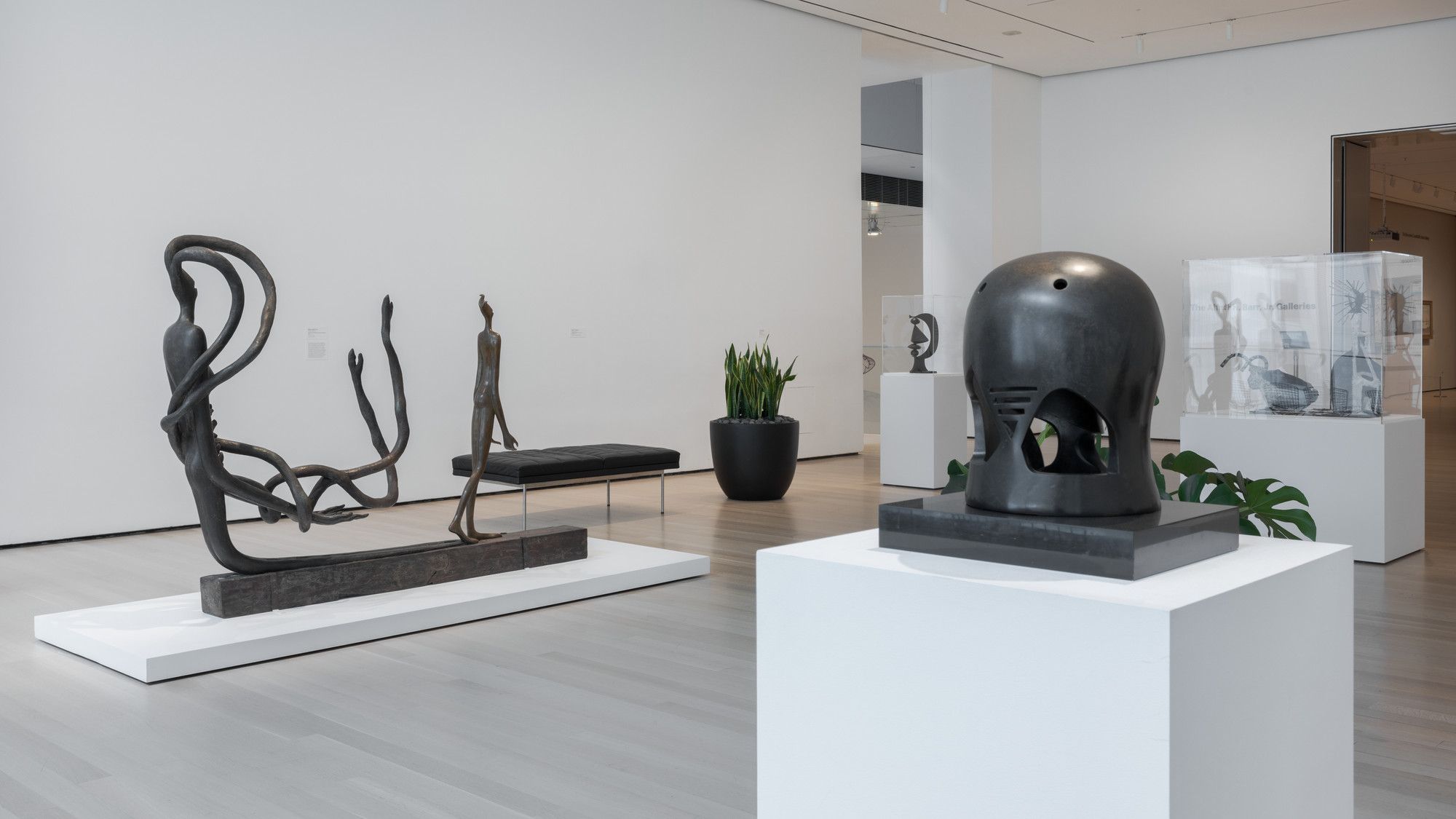 Installation view of the gallery "Six Sculptures" in the exhibition ...