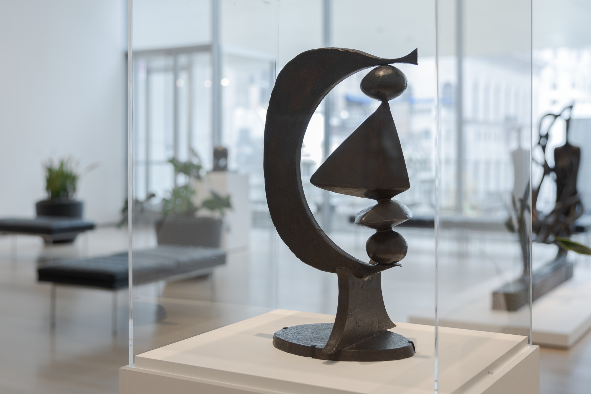 Installation view of the gallery "Six Sculptures" in the exhibition ...