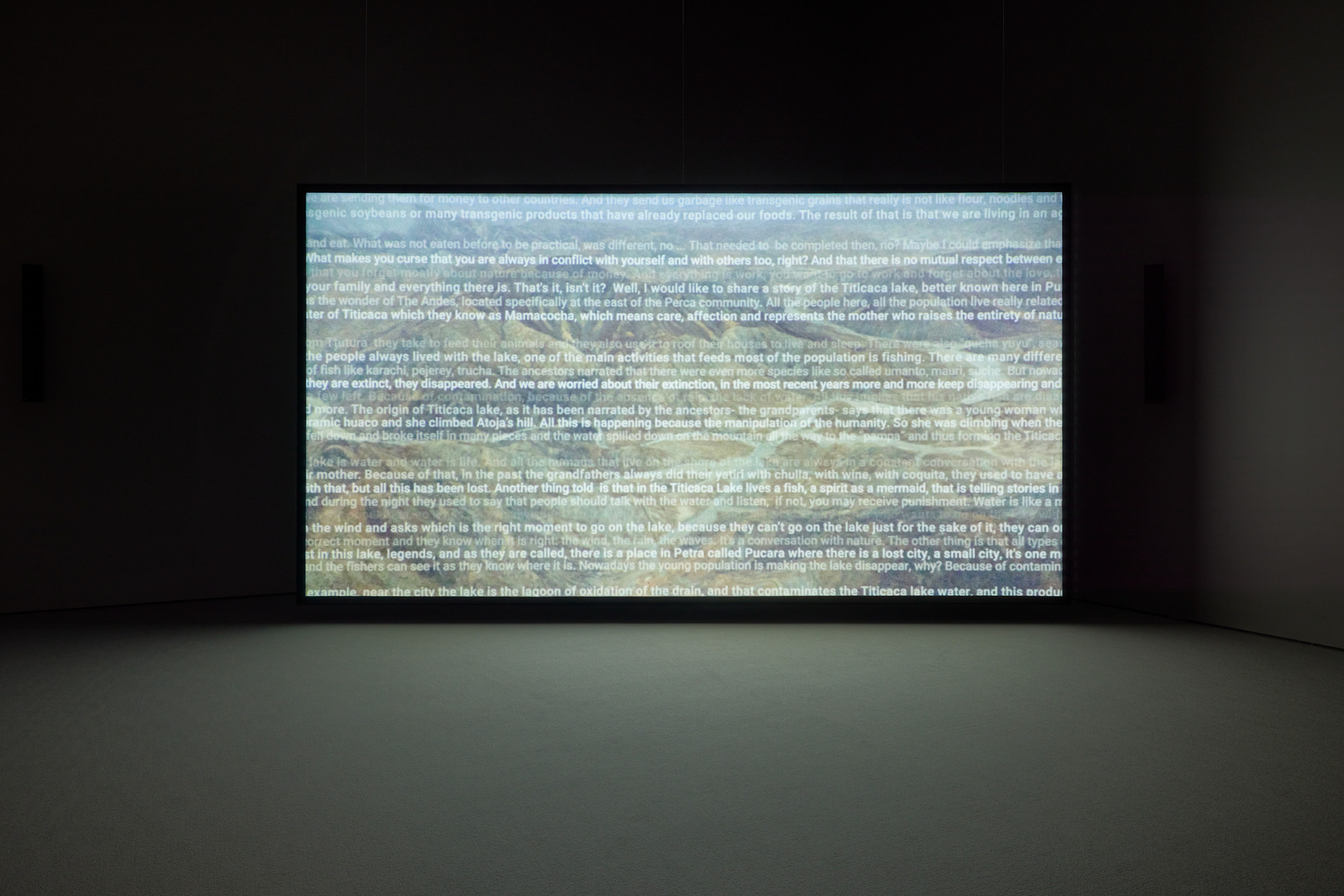 Installation view of the gallery "Rosa Barba’s Aggregate States of ...