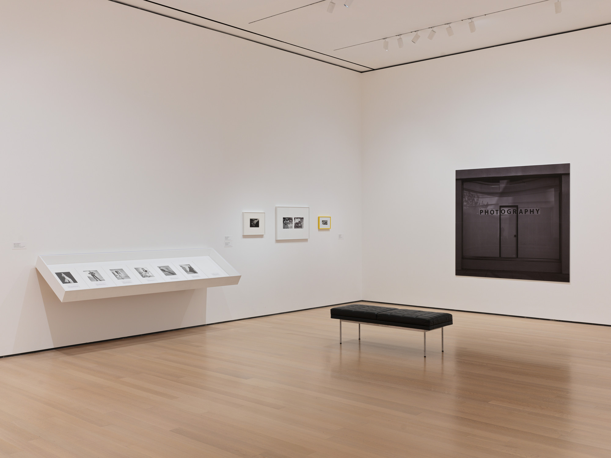 Installation view of the gallery “Photography and Language” in the ...