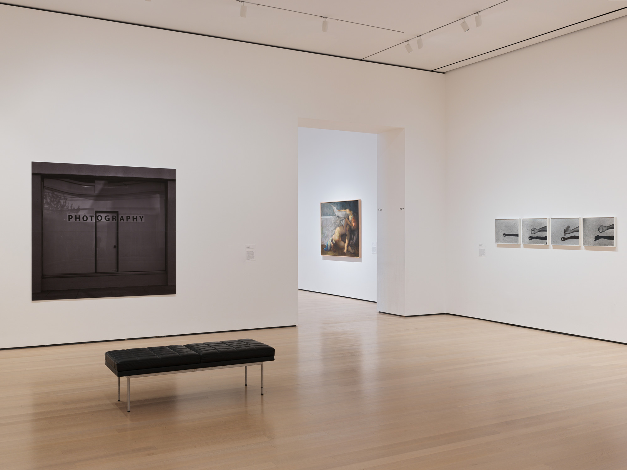 Installation view of the gallery “Photography and Language” in the ...