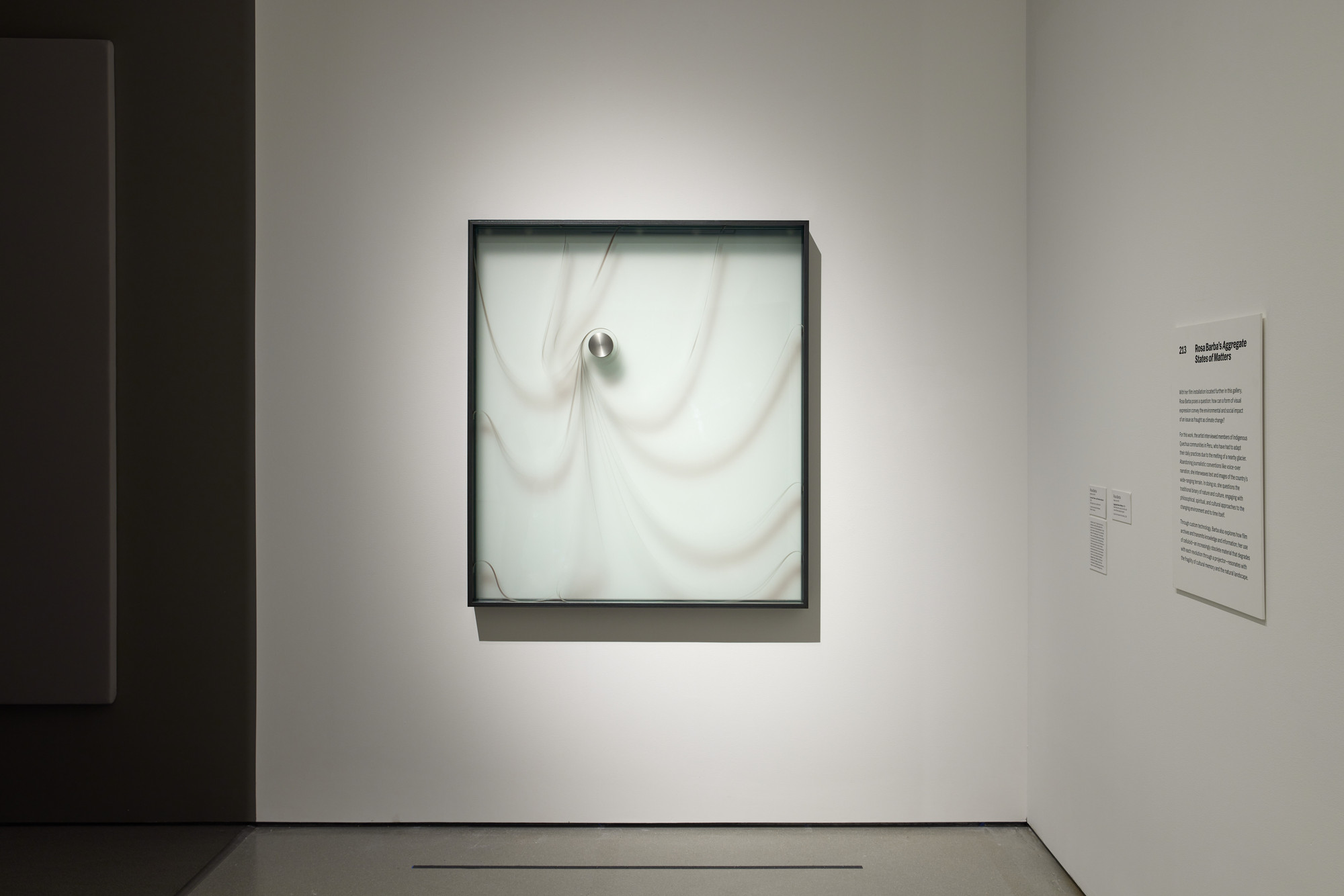 Installation view of the gallery "Rosa Barba’s Aggregate States of ...