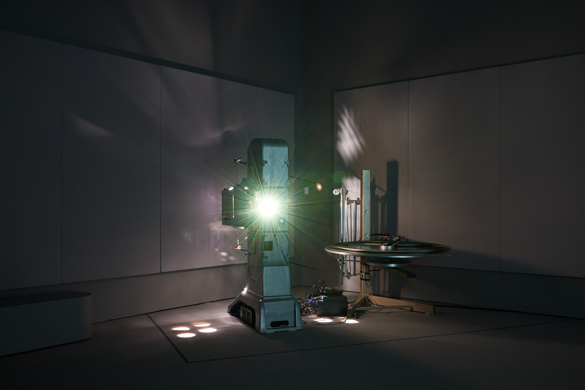 Installation view of the gallery "Rosa Barba’s Aggregate States of ...