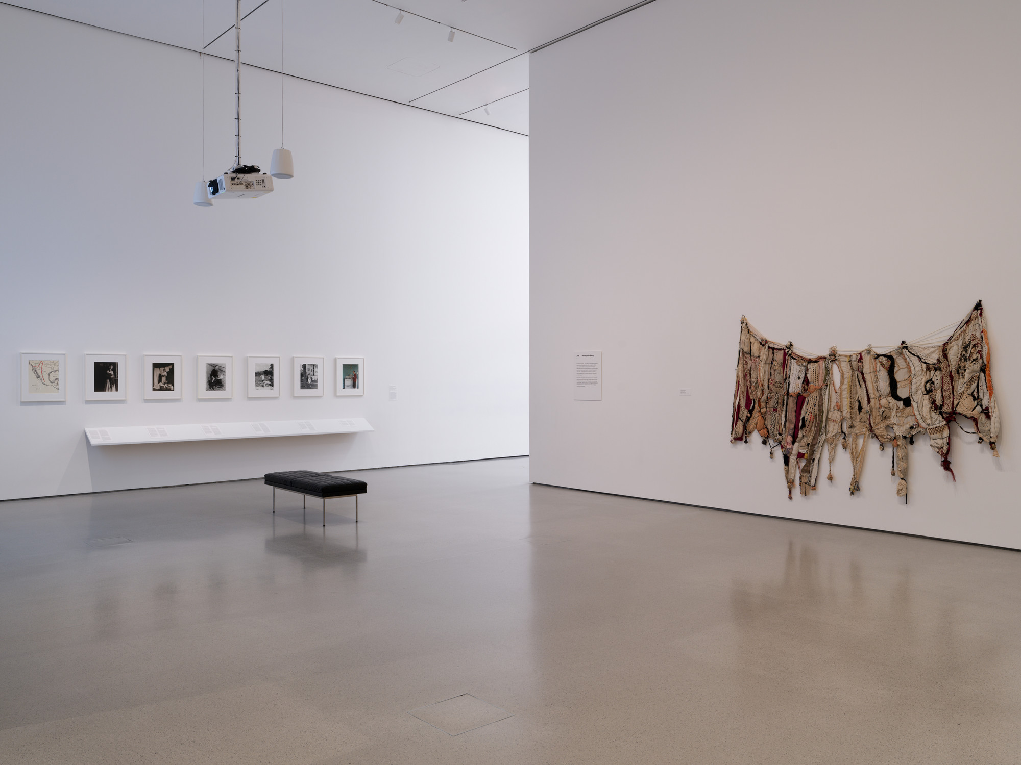 Installation view of the gallery "History into Being" in the exhibition ...