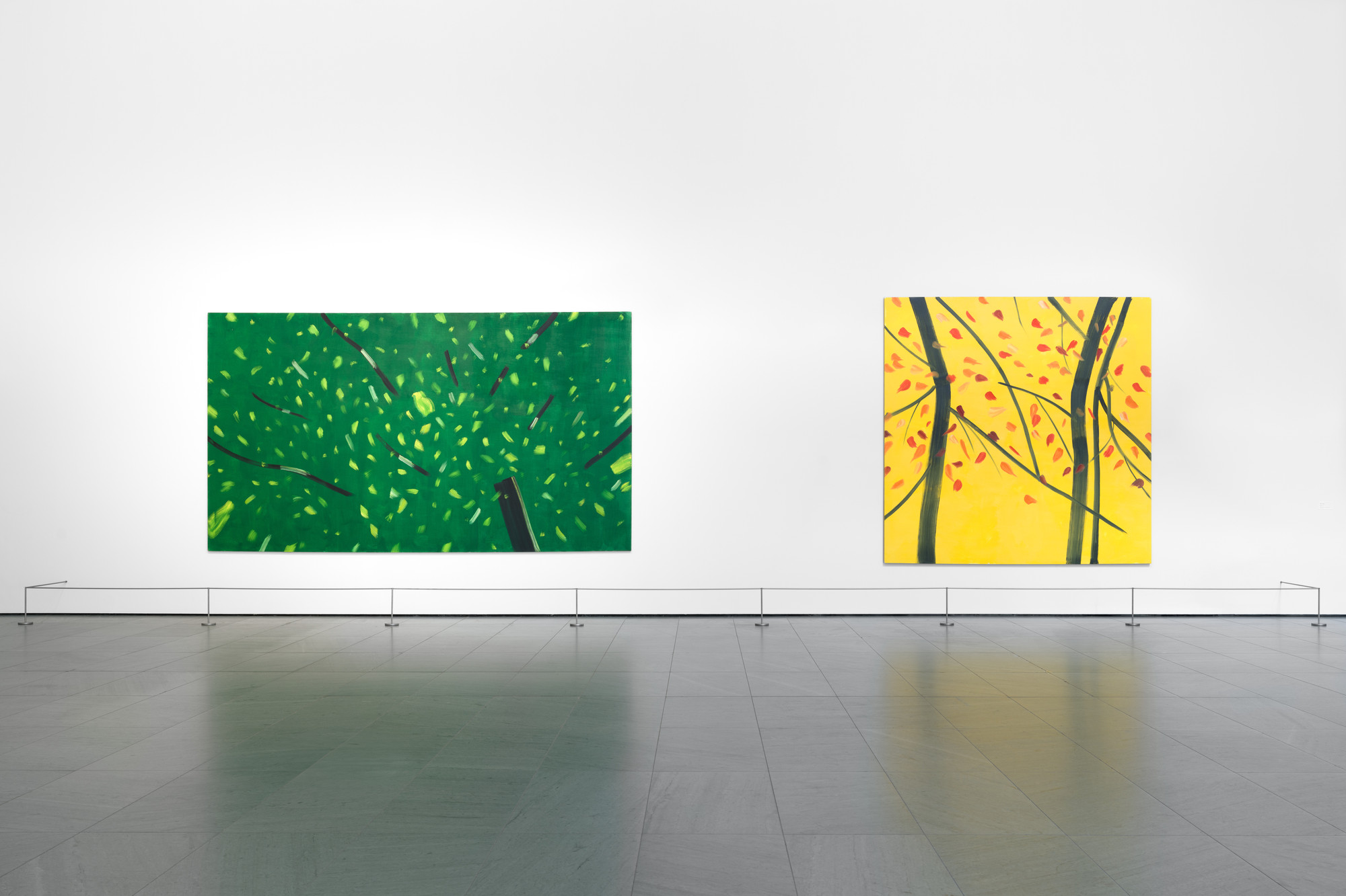 Installation view of the exhibition "Alex Katz: Seasons" | MoMA