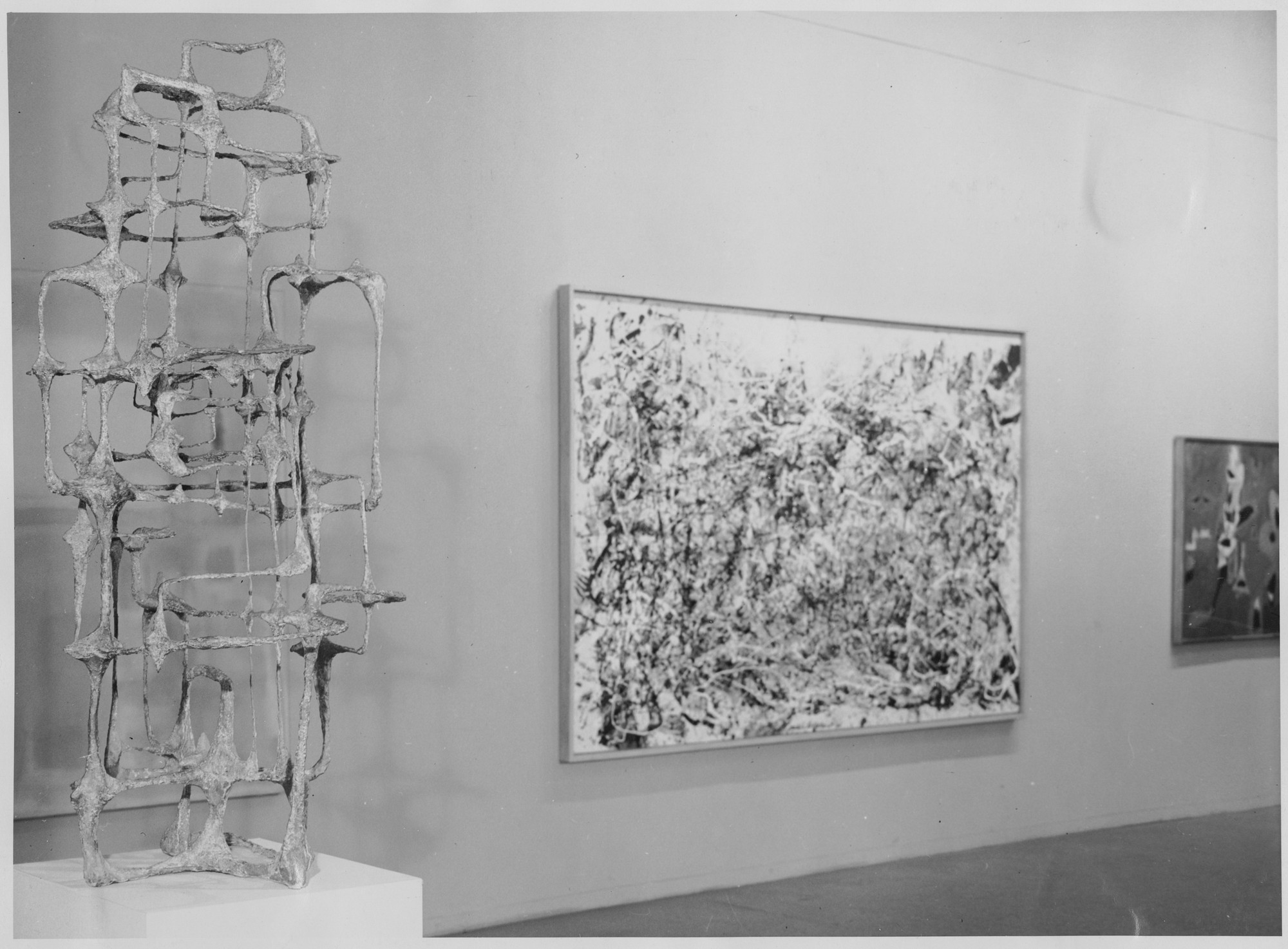 Installation view of the exhibition "Abstract Painting and Sculpture in ...