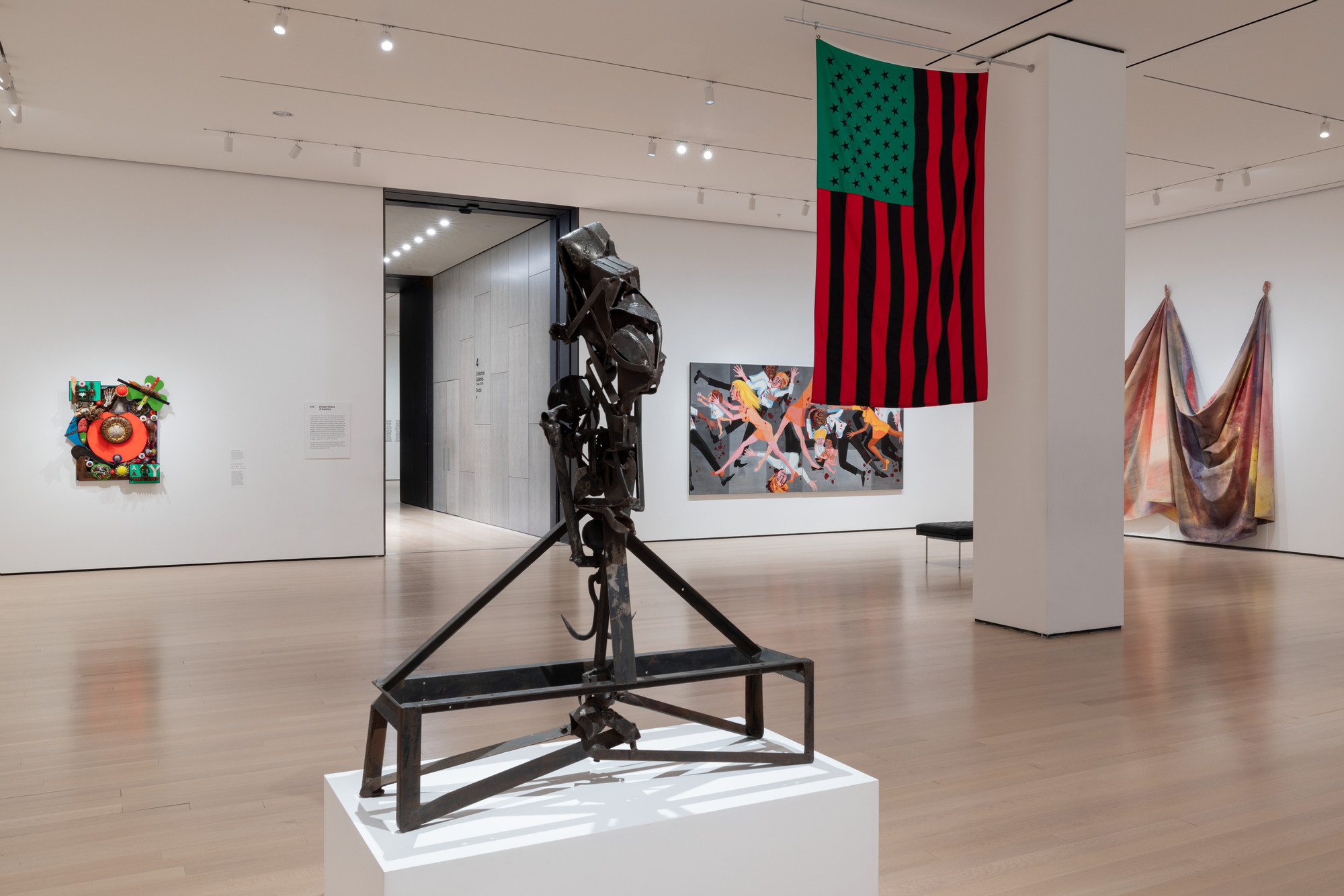 Installation view of the gallery "Divided States of America" in the ...