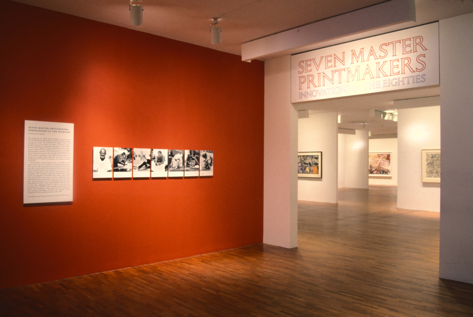 Installation view of the exhibition "Seven Master Printmakers ...