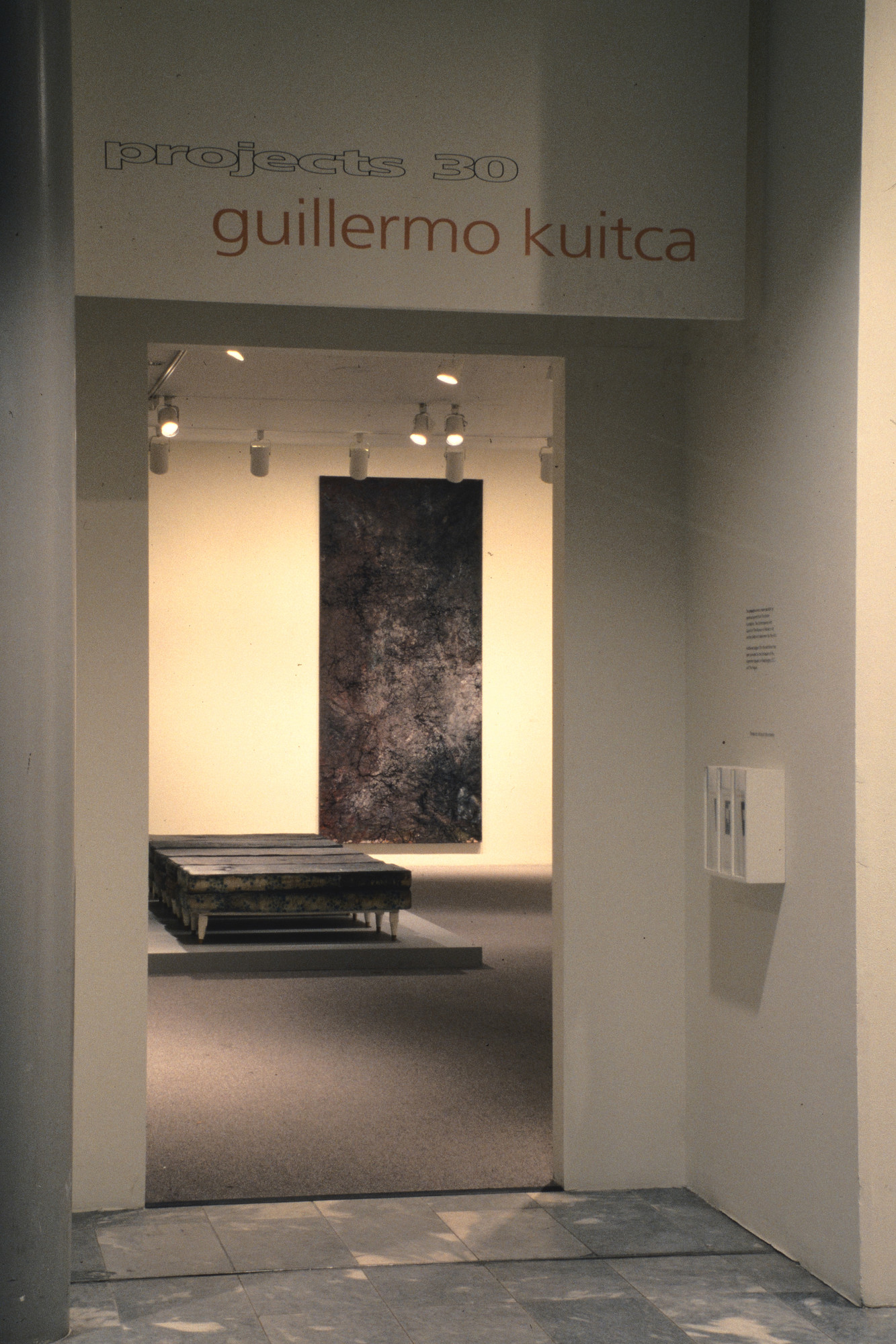 Installation view of the exhibition "Projects 30: Guillermo Kuitca" | MoMA