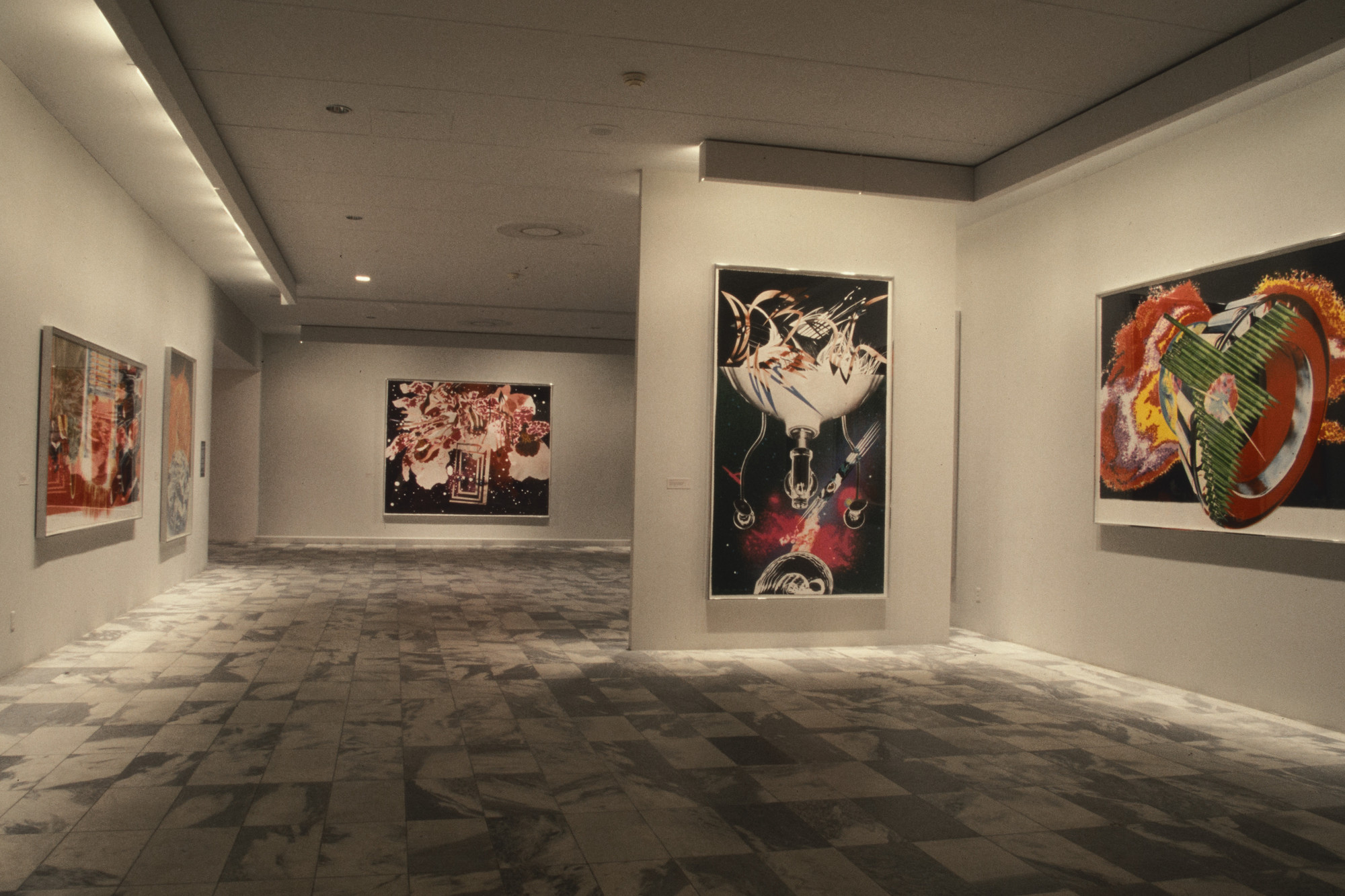 Installation view of the exhibition "James Rosenquist: Welcome to the ...