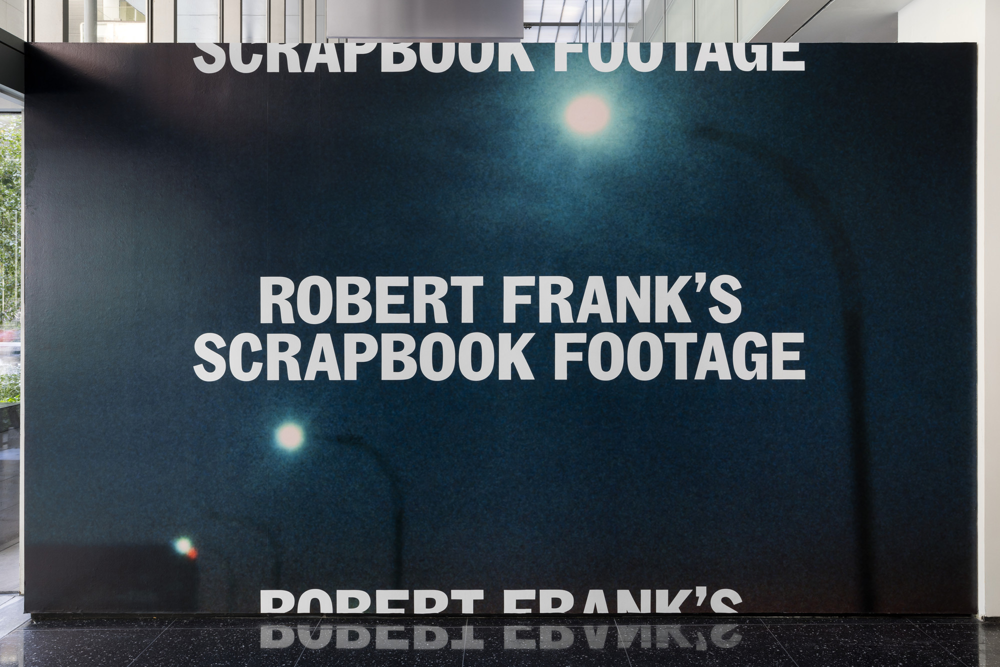Installation view of the exhibition “Robert Frank's Scrapbook Footage ...