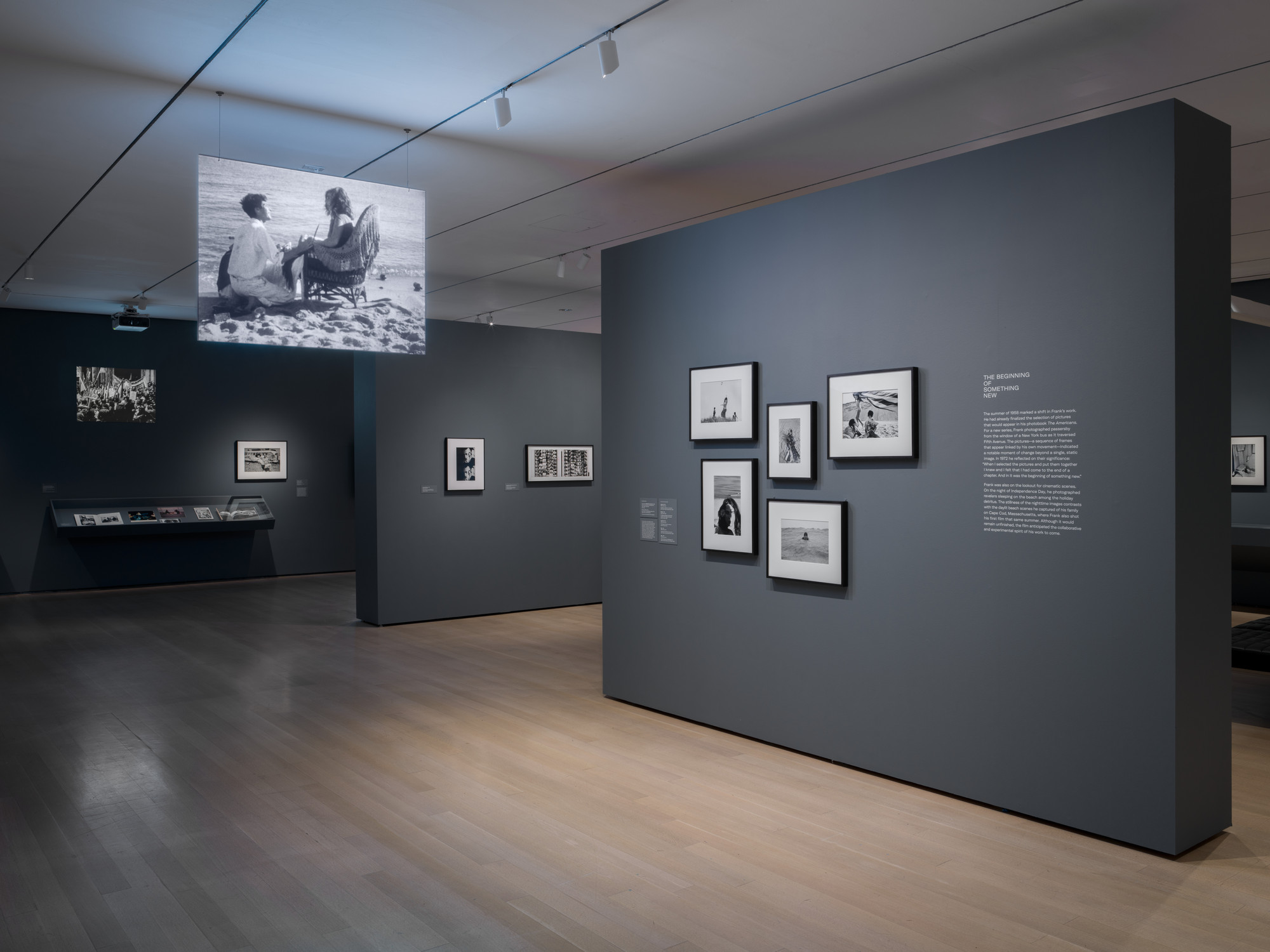 Installation view of the exhibition “Life Dances On: Robert Frank in ...