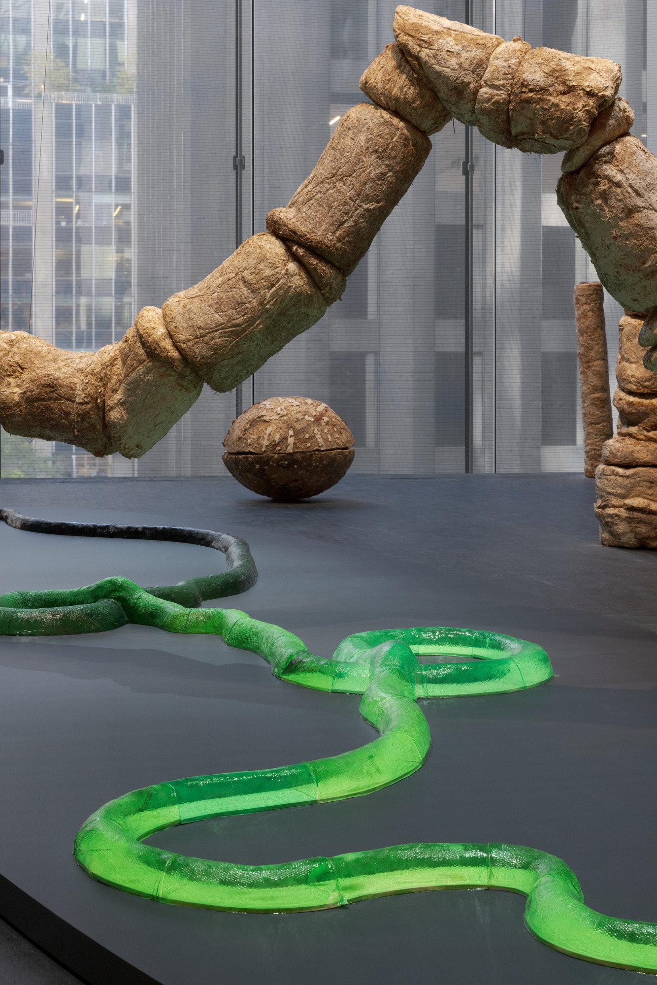 Installation view of the exhibition “Nour Mobarak: Dafne Phono" | MoMA