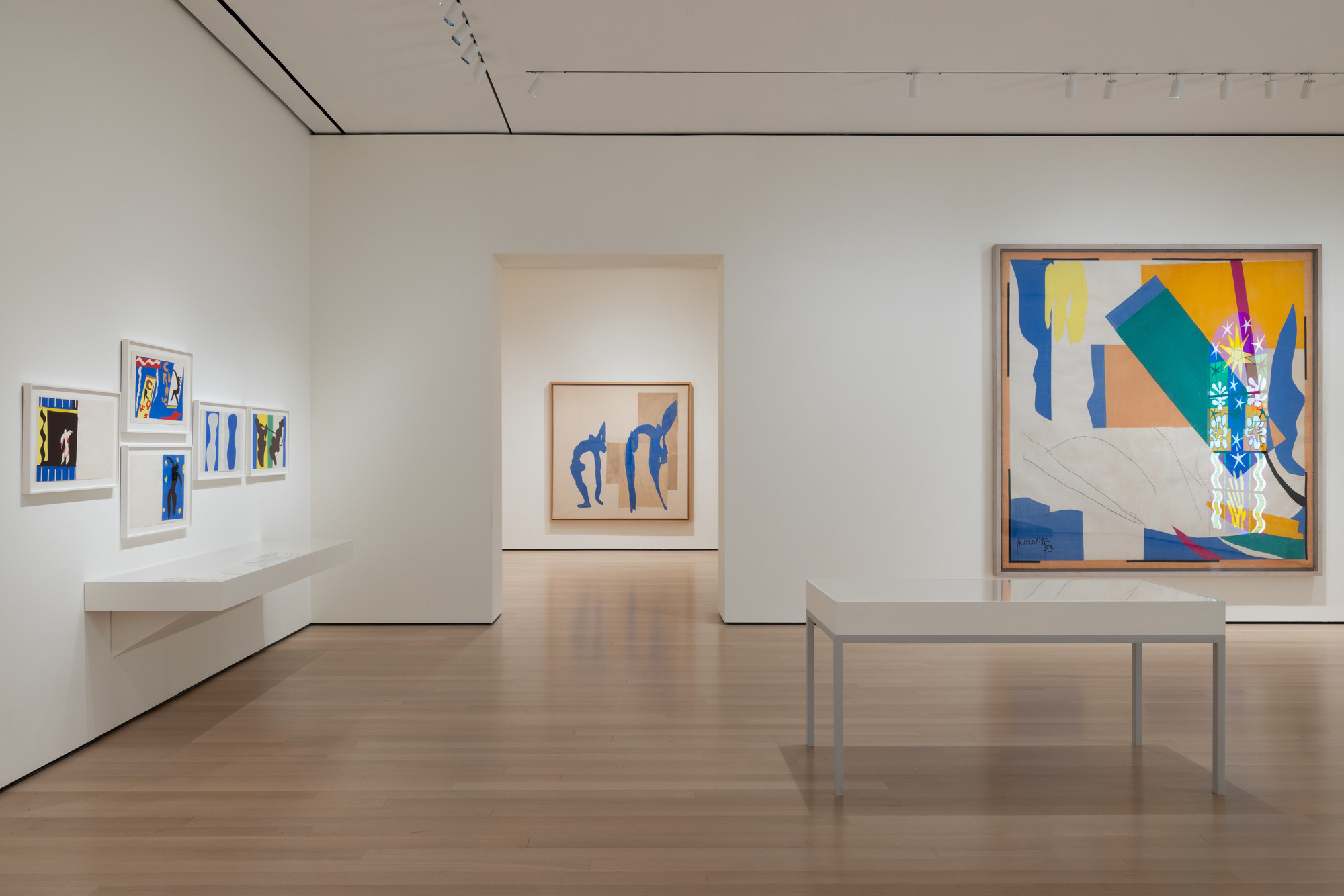 Installation view of the gallery "Matisse’s Cut-Outs: A Celebration" in ...