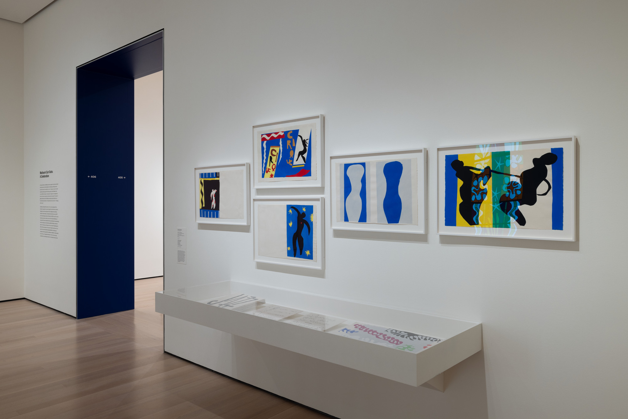 Installation view of the gallery "Matisse’s Cut-Outs: A Celebration" in ...