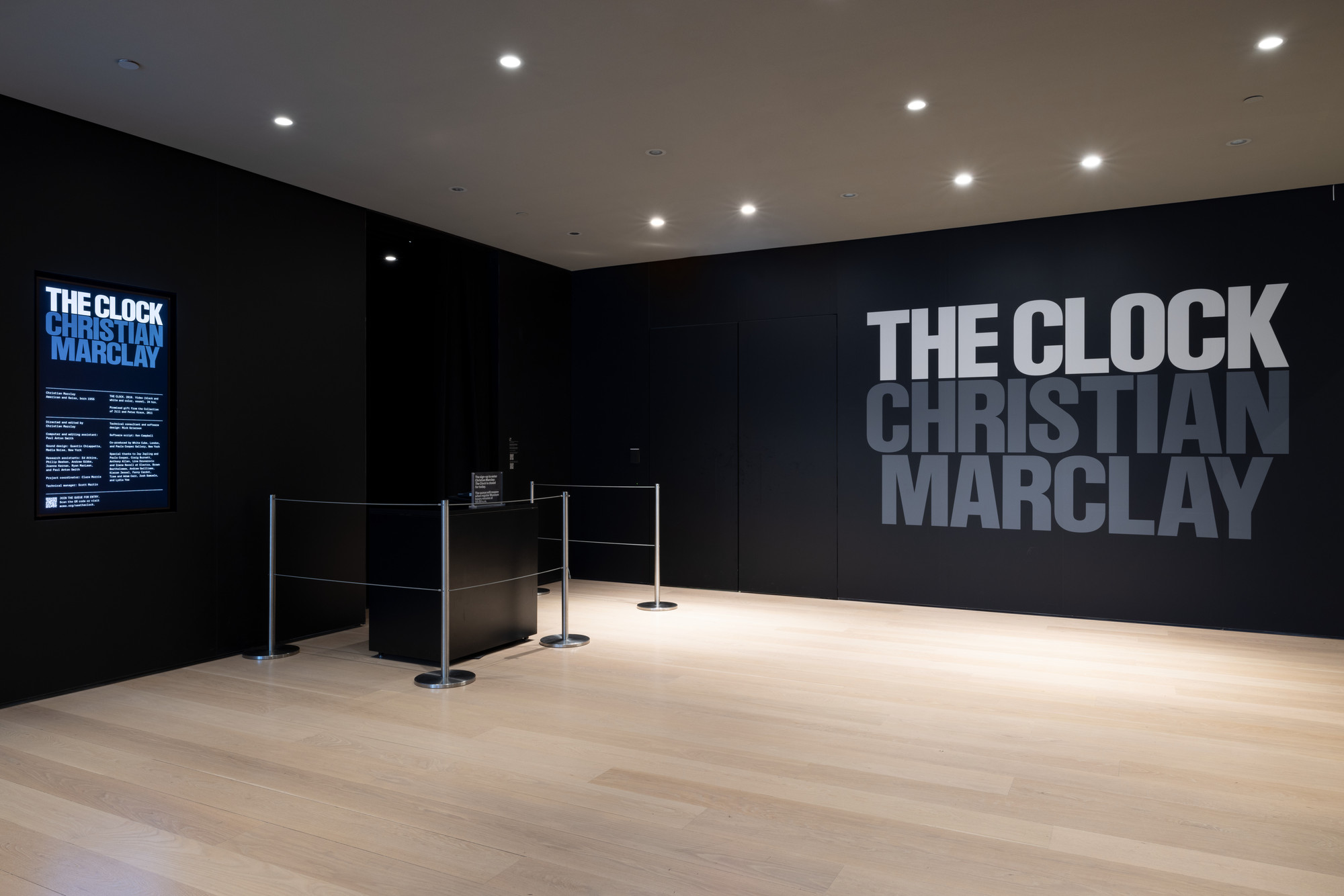 Installation view of the gallery "Christian Marclay: The Clock” in the ...