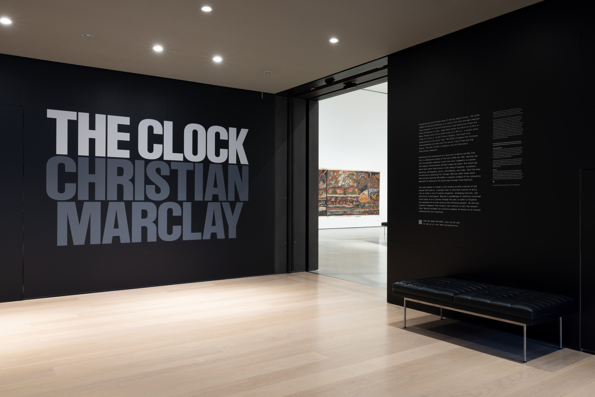 Installation view of the gallery "Christian Marclay: The Clock” in the ...