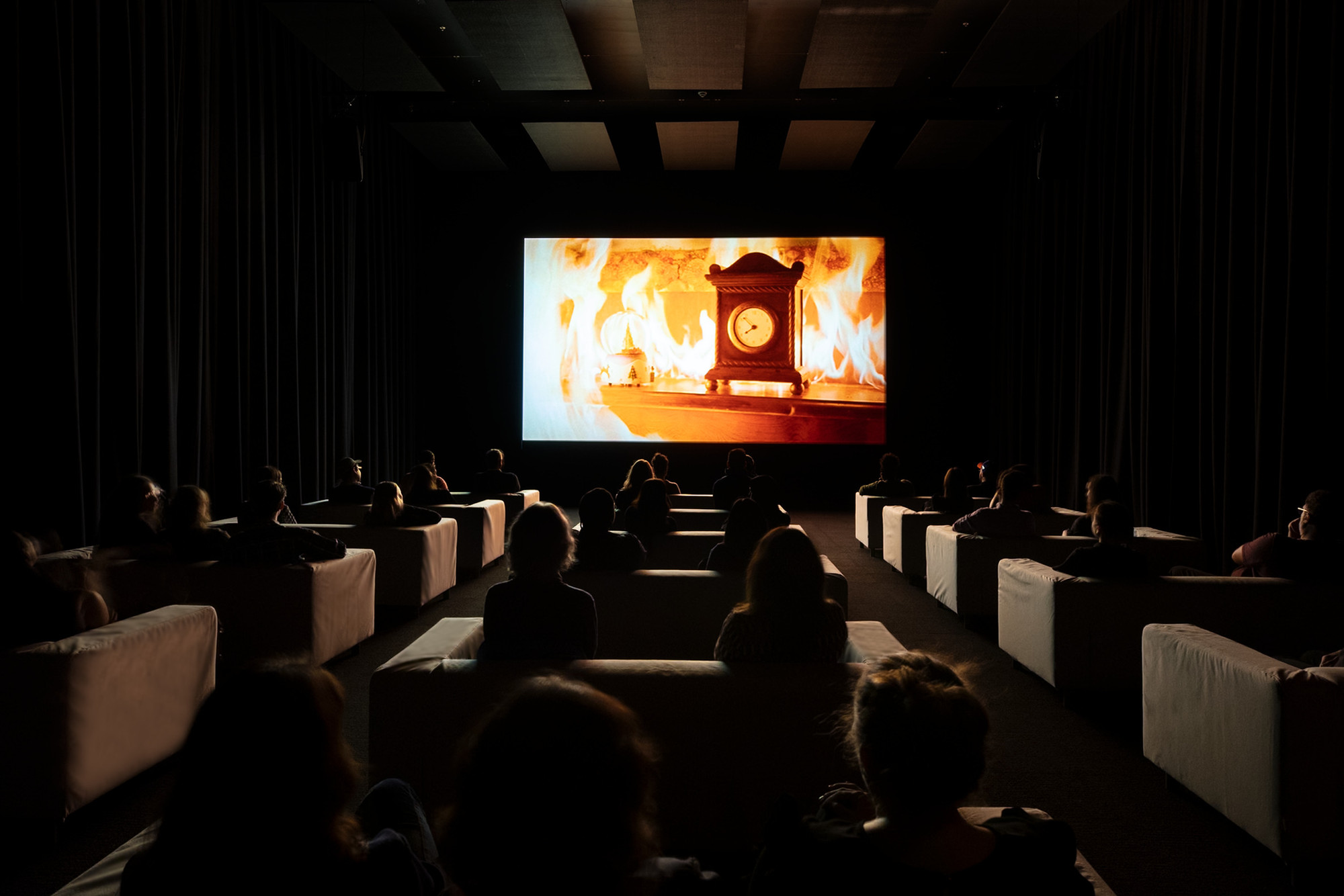 Installation view of the gallery "Christian Marclay: The Clock” in the ...