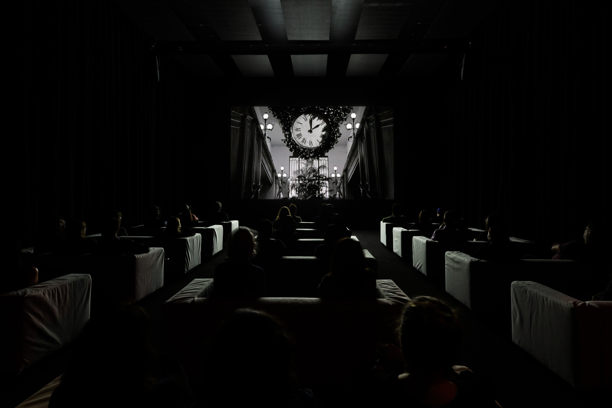 Installation view of the gallery "Christian Marclay: The Clock” in the ...