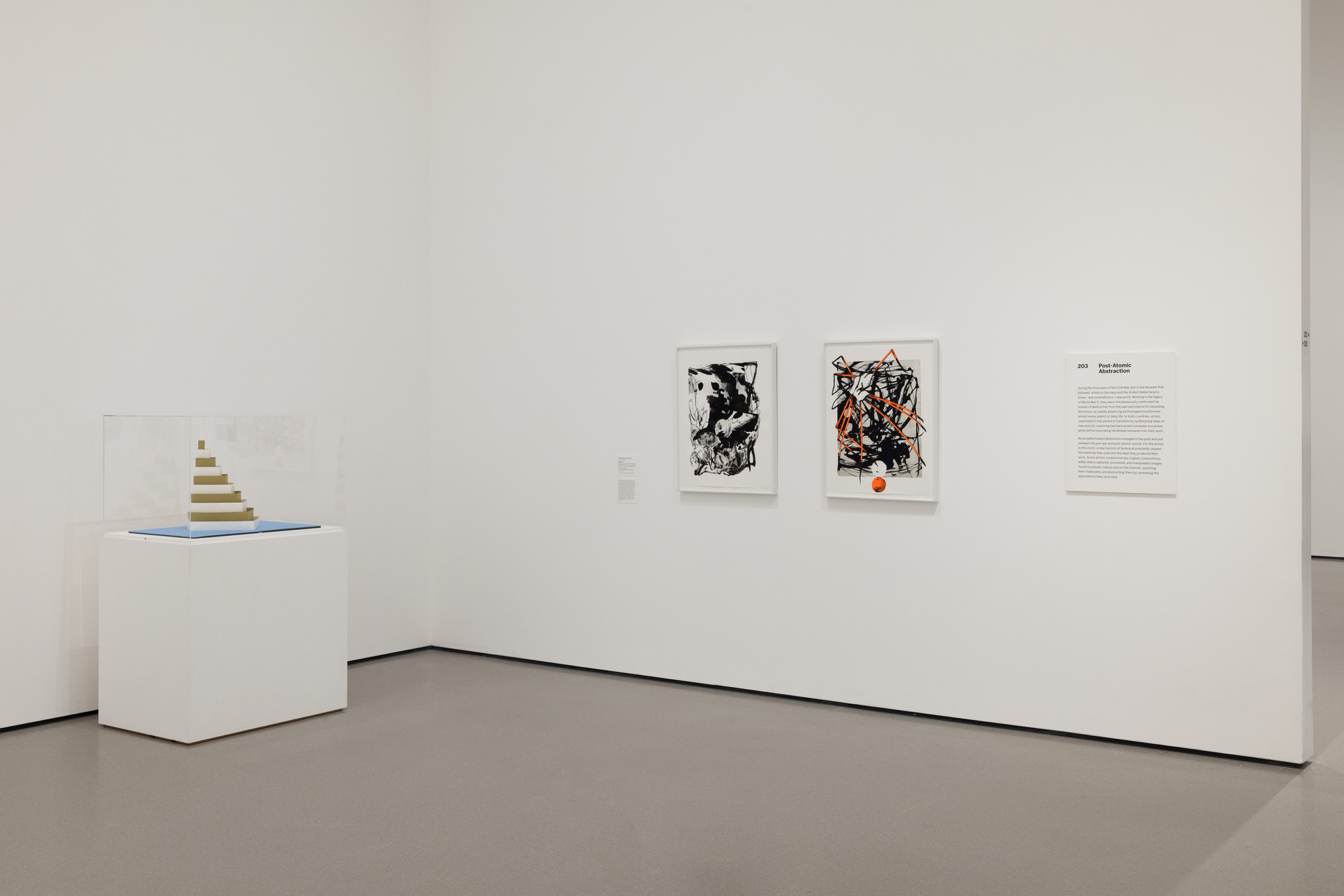 Installation view of the gallery "Post-Atomic Abstraction" in the ...