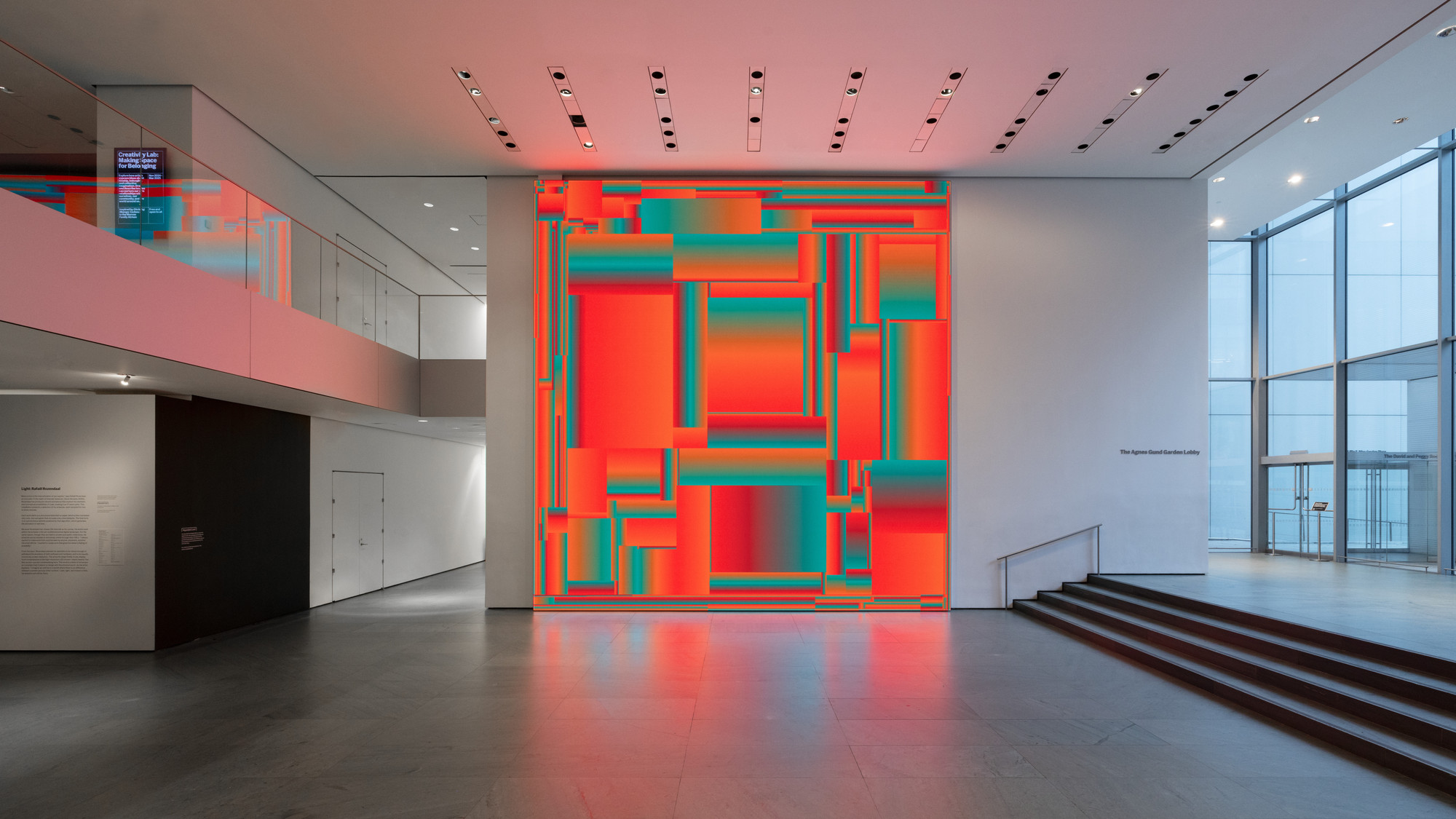 Installation view of the exhibition “Light: Rafaël Rozendaal" | MoMA