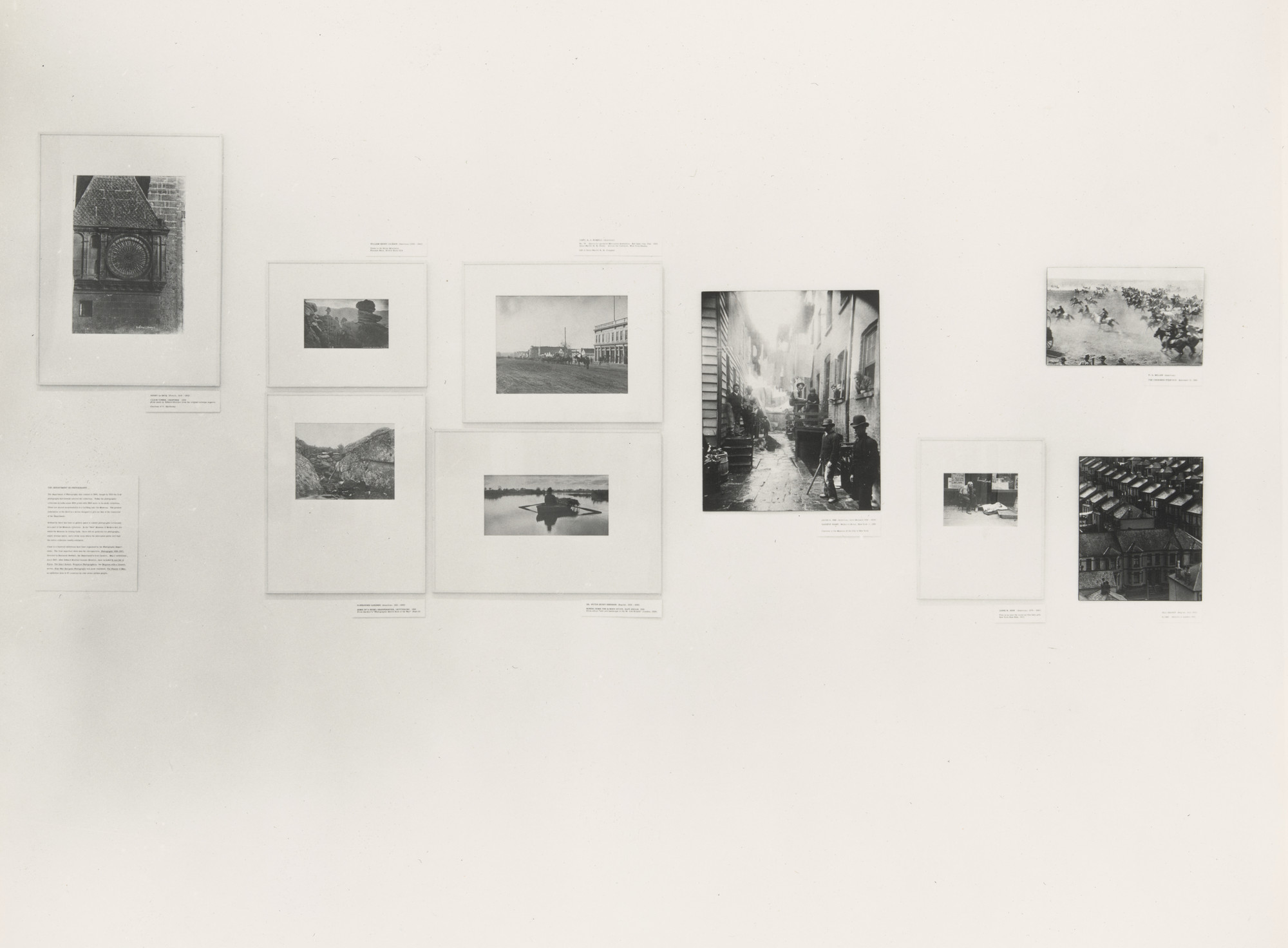 Installation view of the exhibition "50 Photographs by 50 Photographers ...