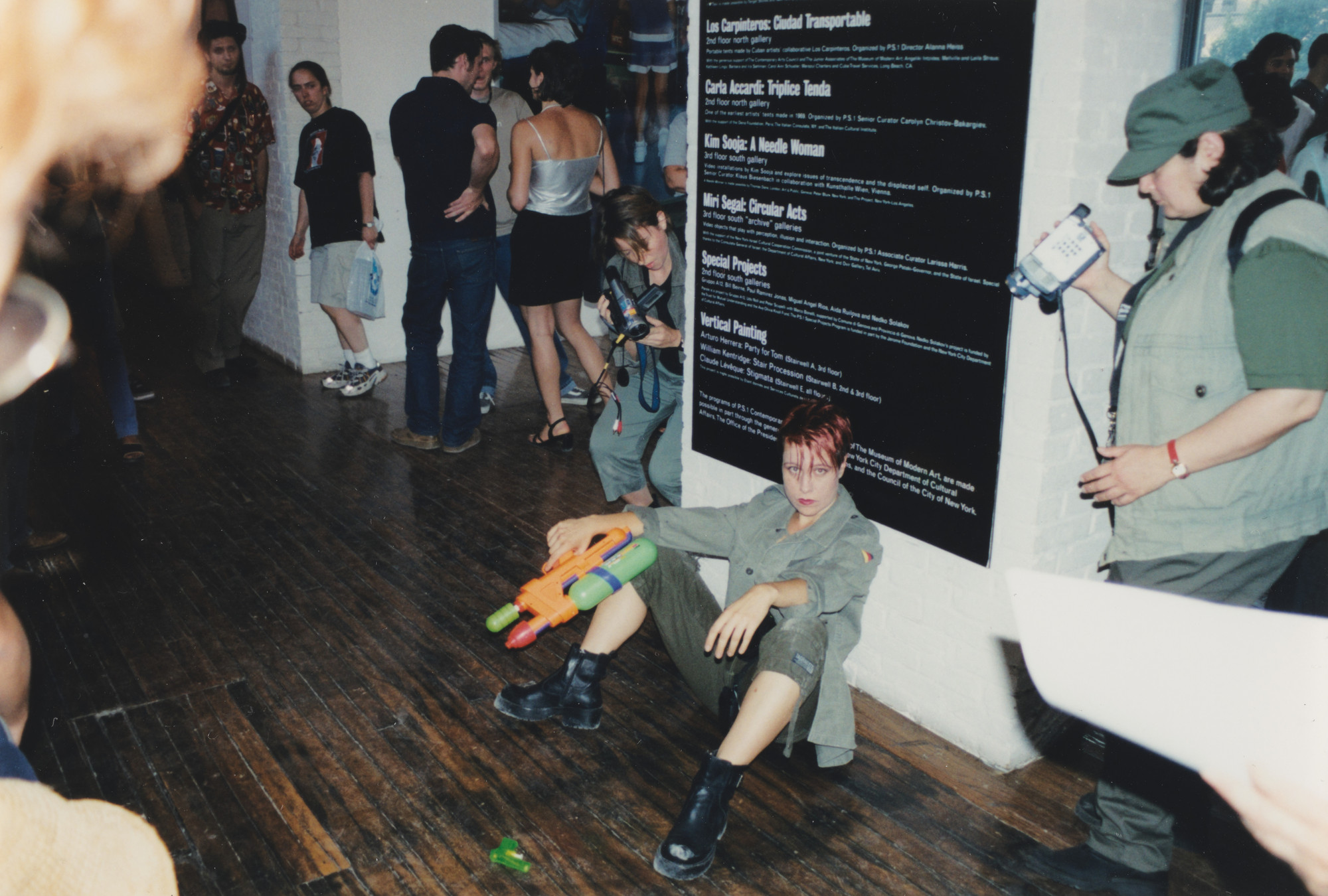 Installation view of the performance "Guerrilla Diversions" by Jill ...