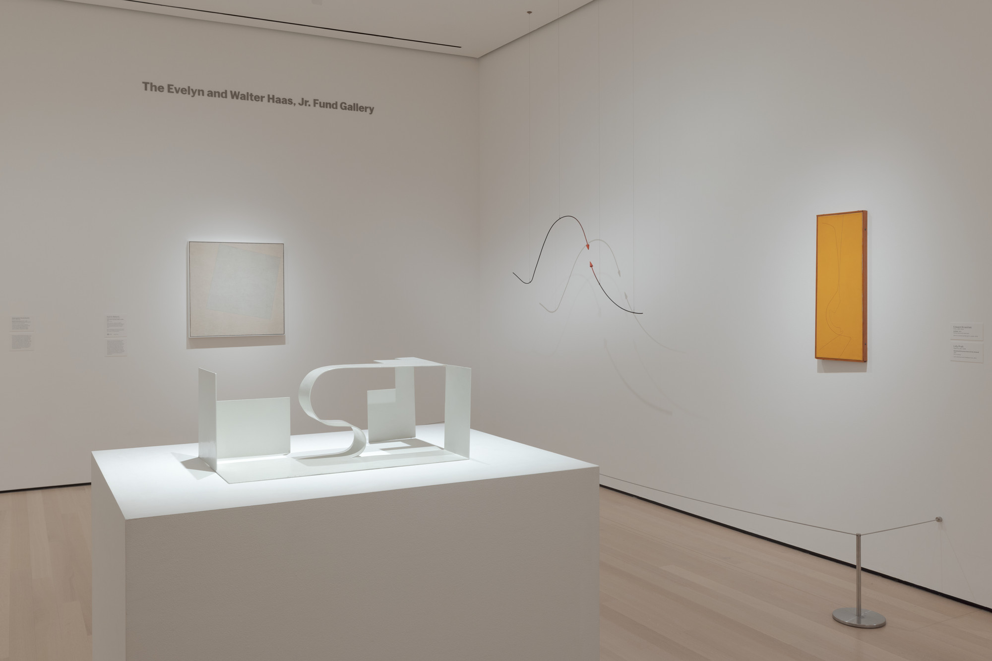 Installation view of the gallery "Katarzyna Kobro, Shaping Space" in ...