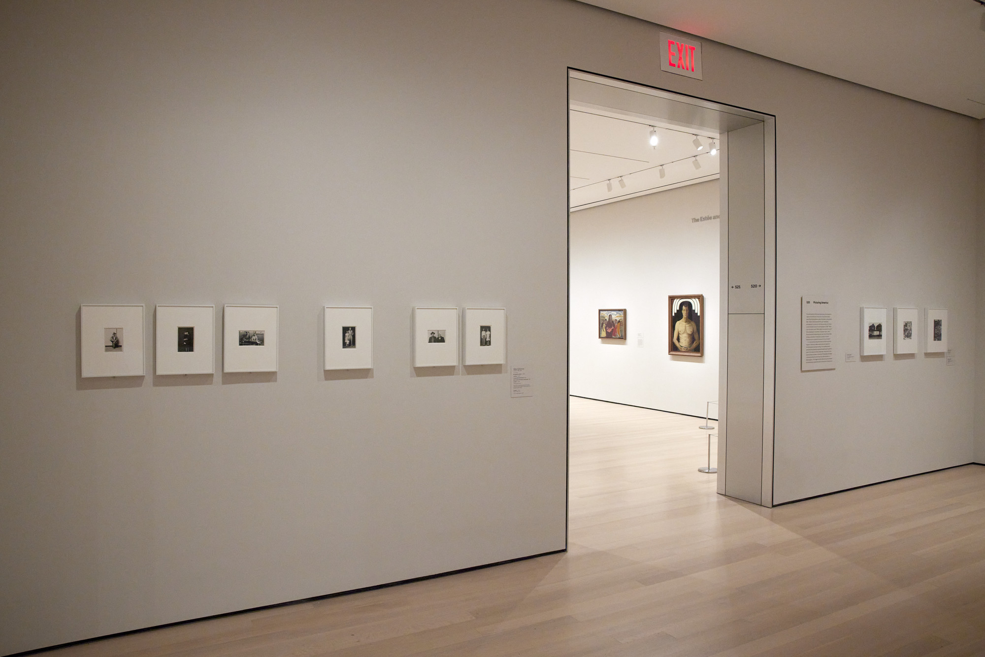 Installation view of the gallery "Picturing America" in the exhibition ...