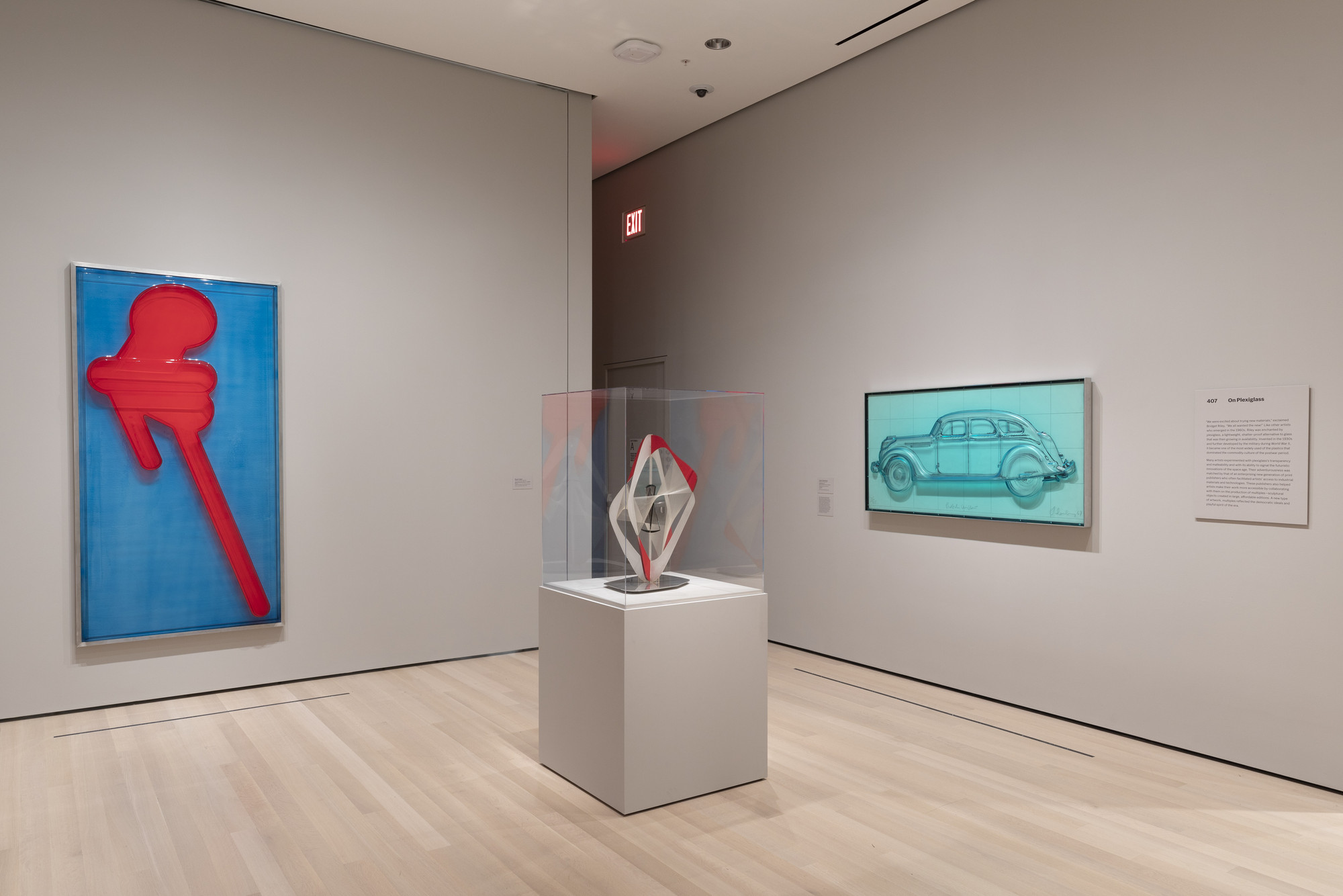 Installation view of the gallery "On Plexiglass" in the exhibition ...