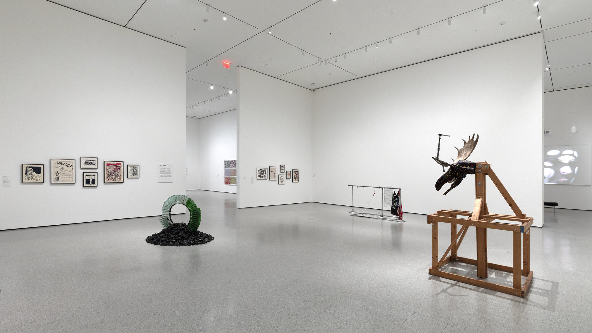 Installation view of the gallery "Assembly" in the exhibition ...